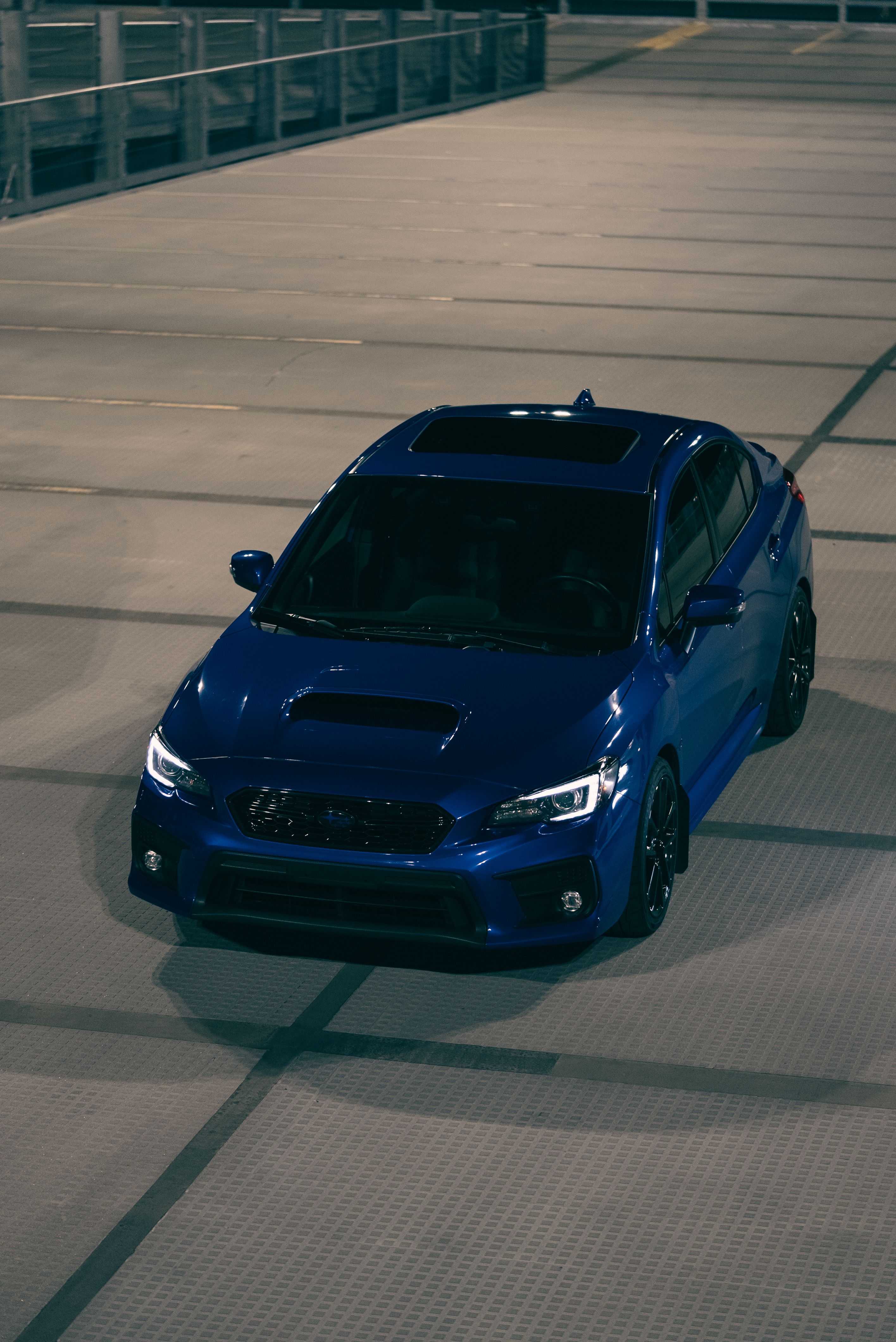 Blue Subaru Impreza with Black Alloy Wheel · Free Stock Photo