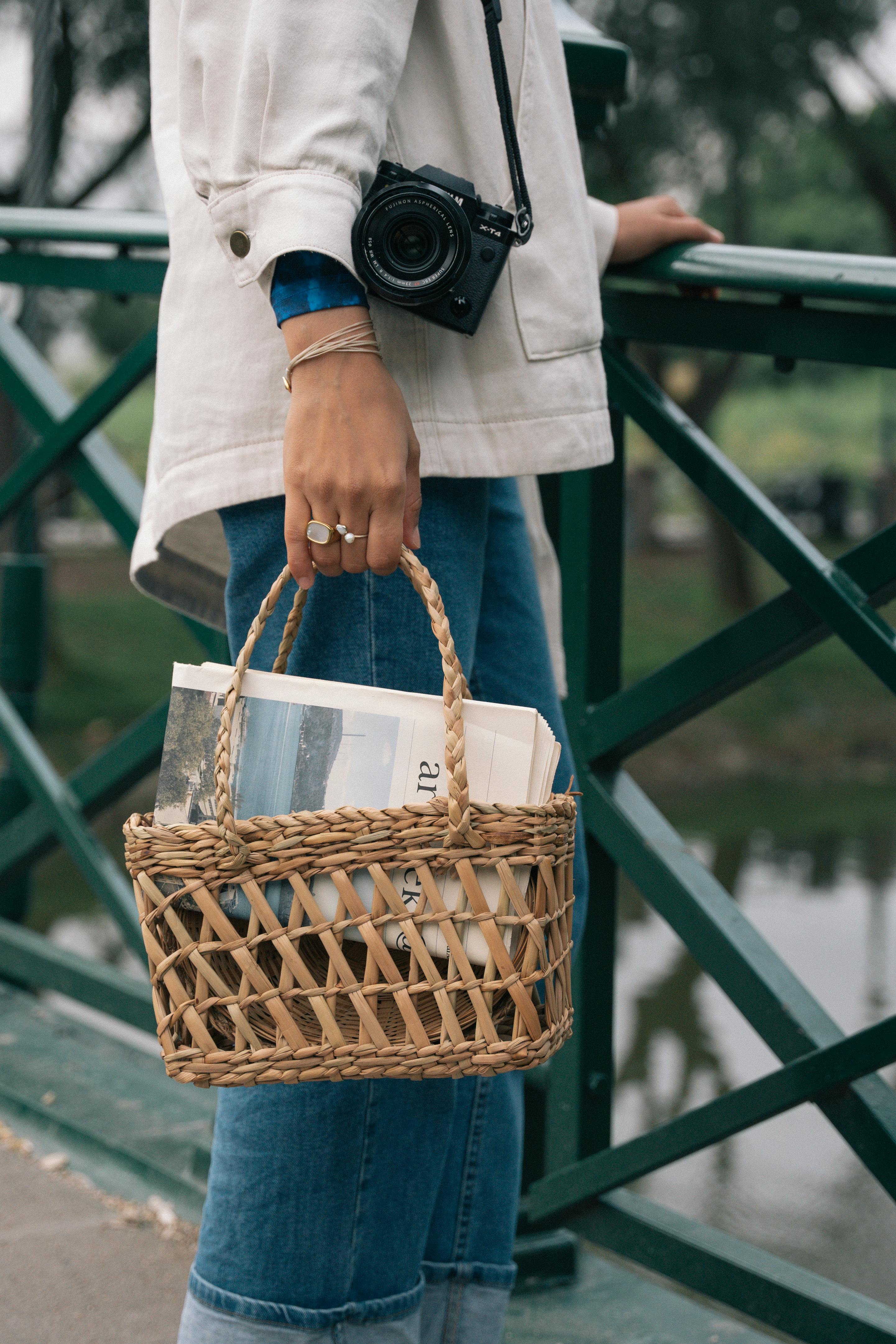 Woman Hand Holding Basket · Free Stock Photo