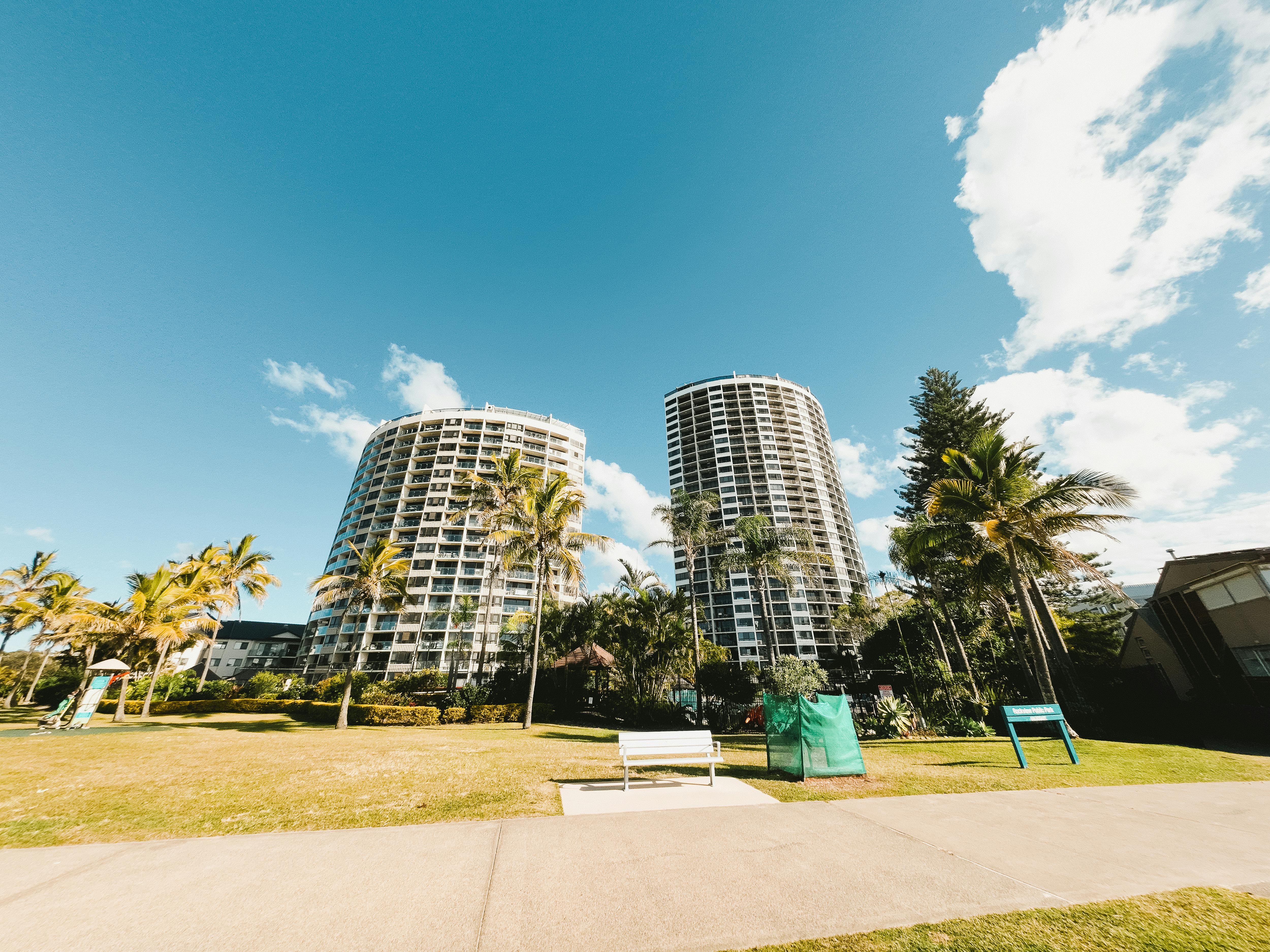 View of the Princess Palm on the Beach Resort, Gold Coast, Queensland ...