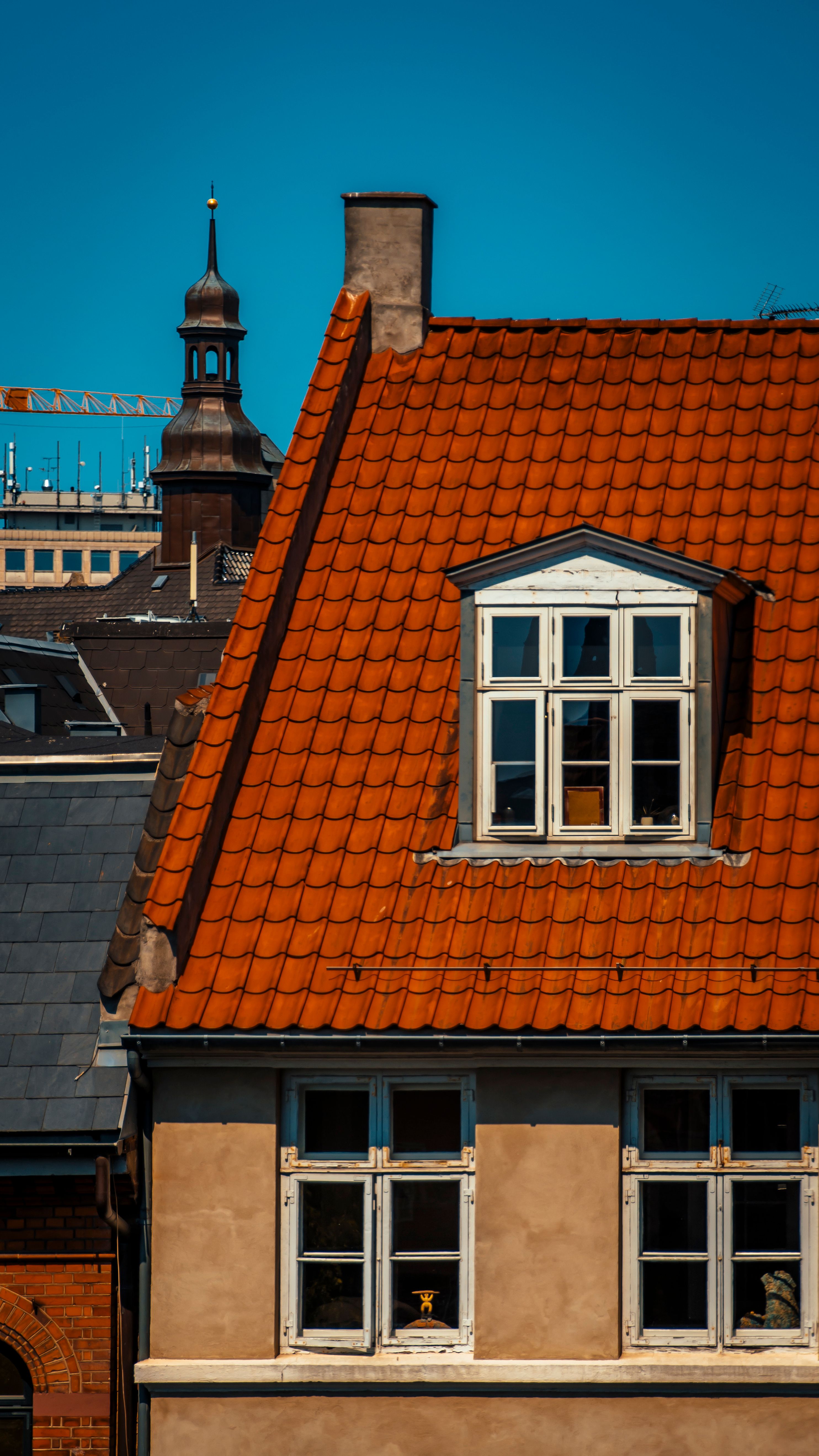 Tiles on Building Roof · Free Stock Photo