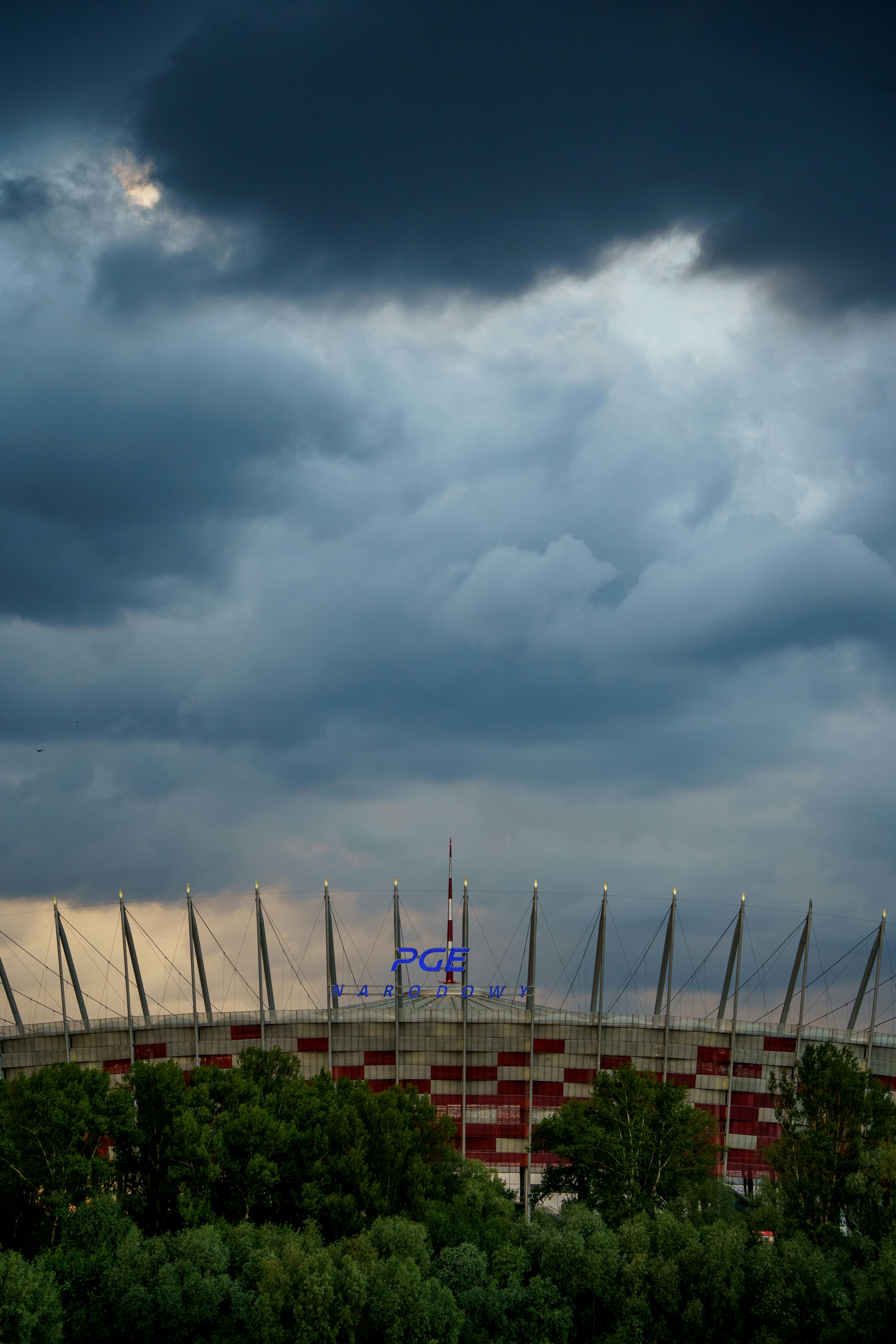 Storm Clouds Above a Stadium · Free Stock Photo