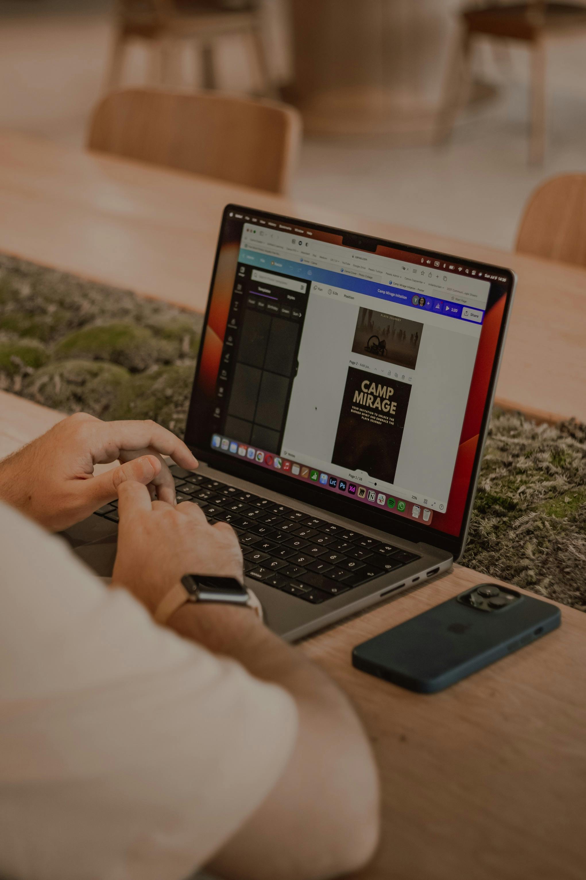 Hands Typing on Laptop · Free Stock Photo