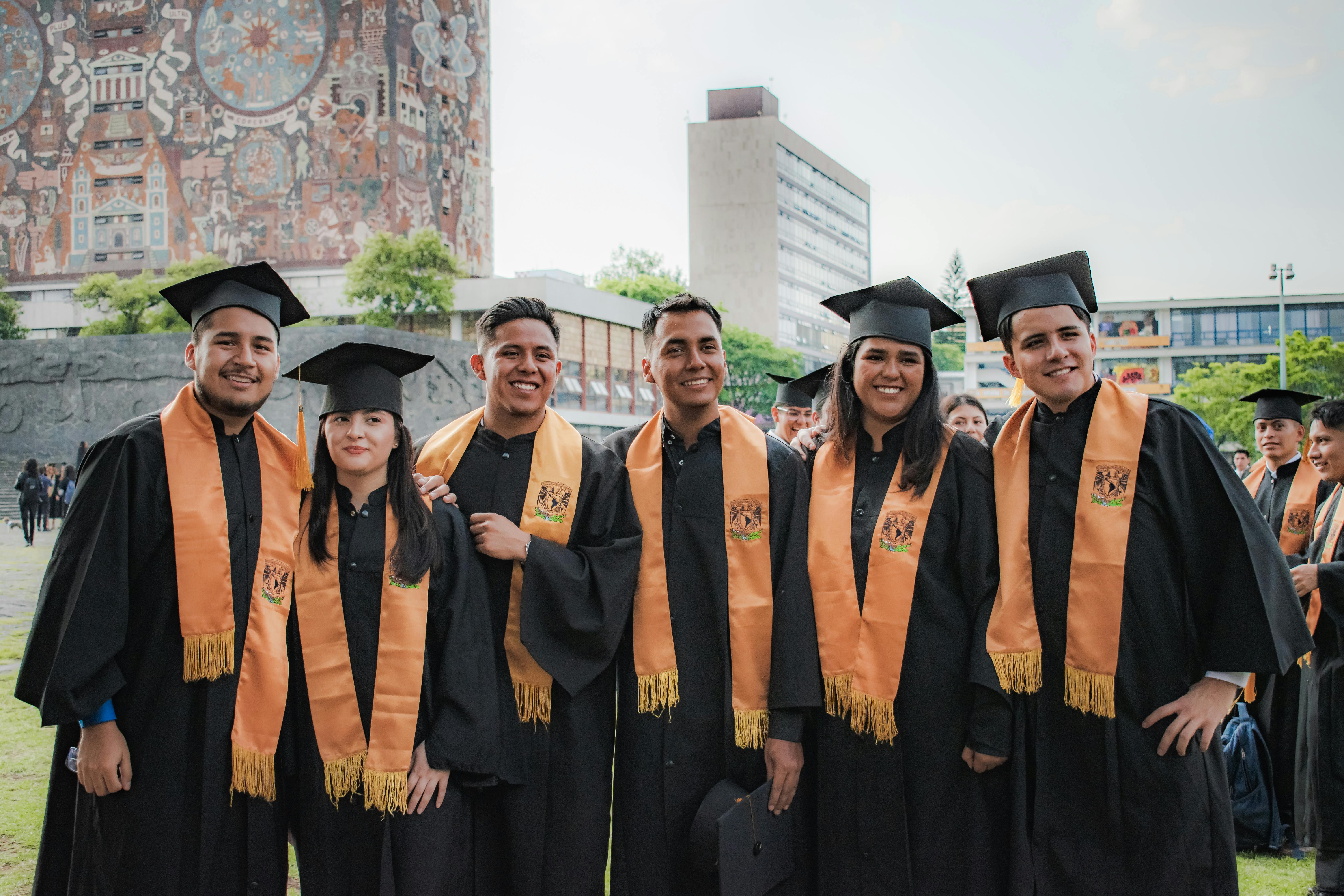 Graduates Posing in UNAM in Mexico City · Free Stock Photo