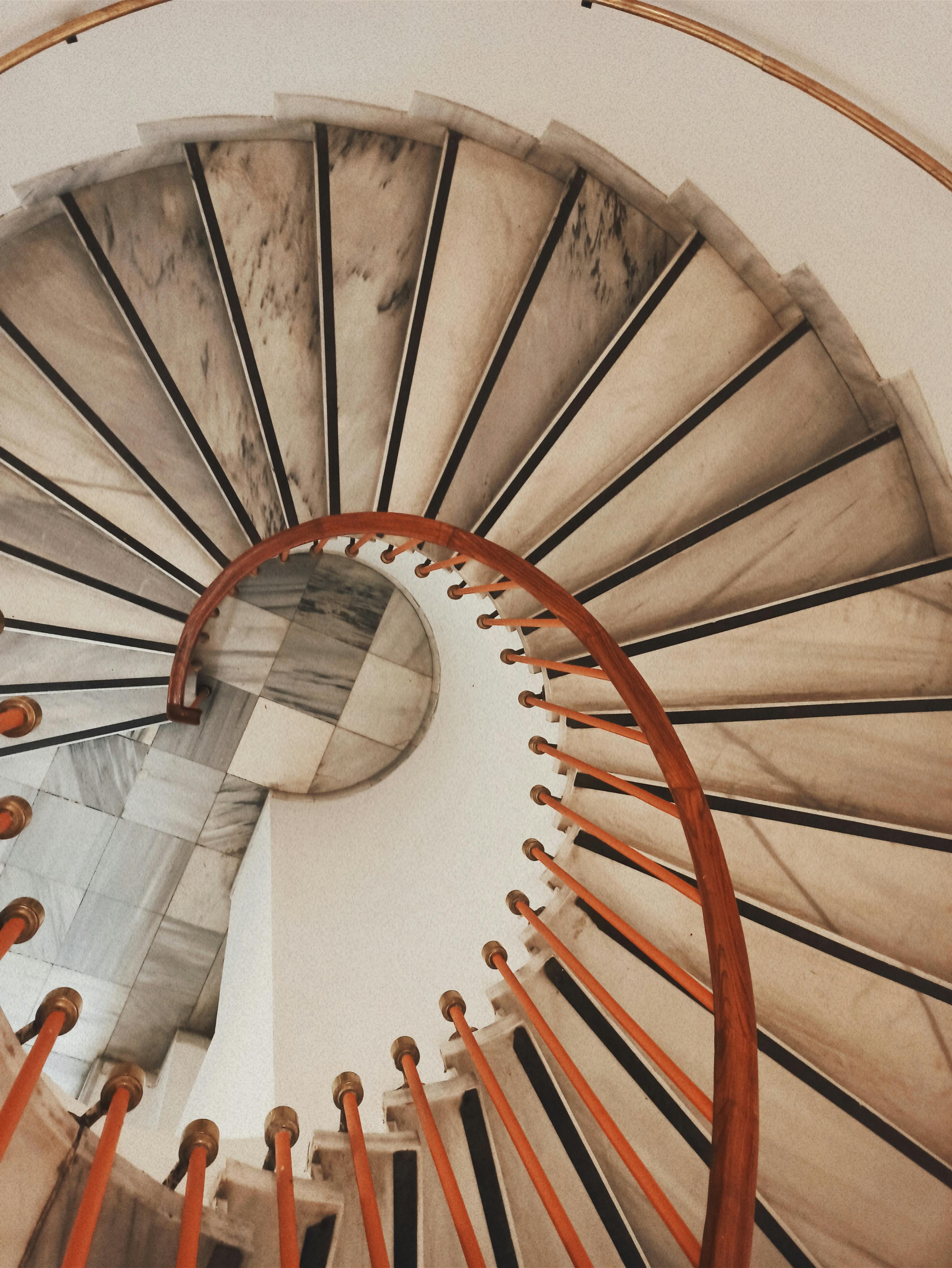Traditional Spiral Stairs · Free Stock Photo