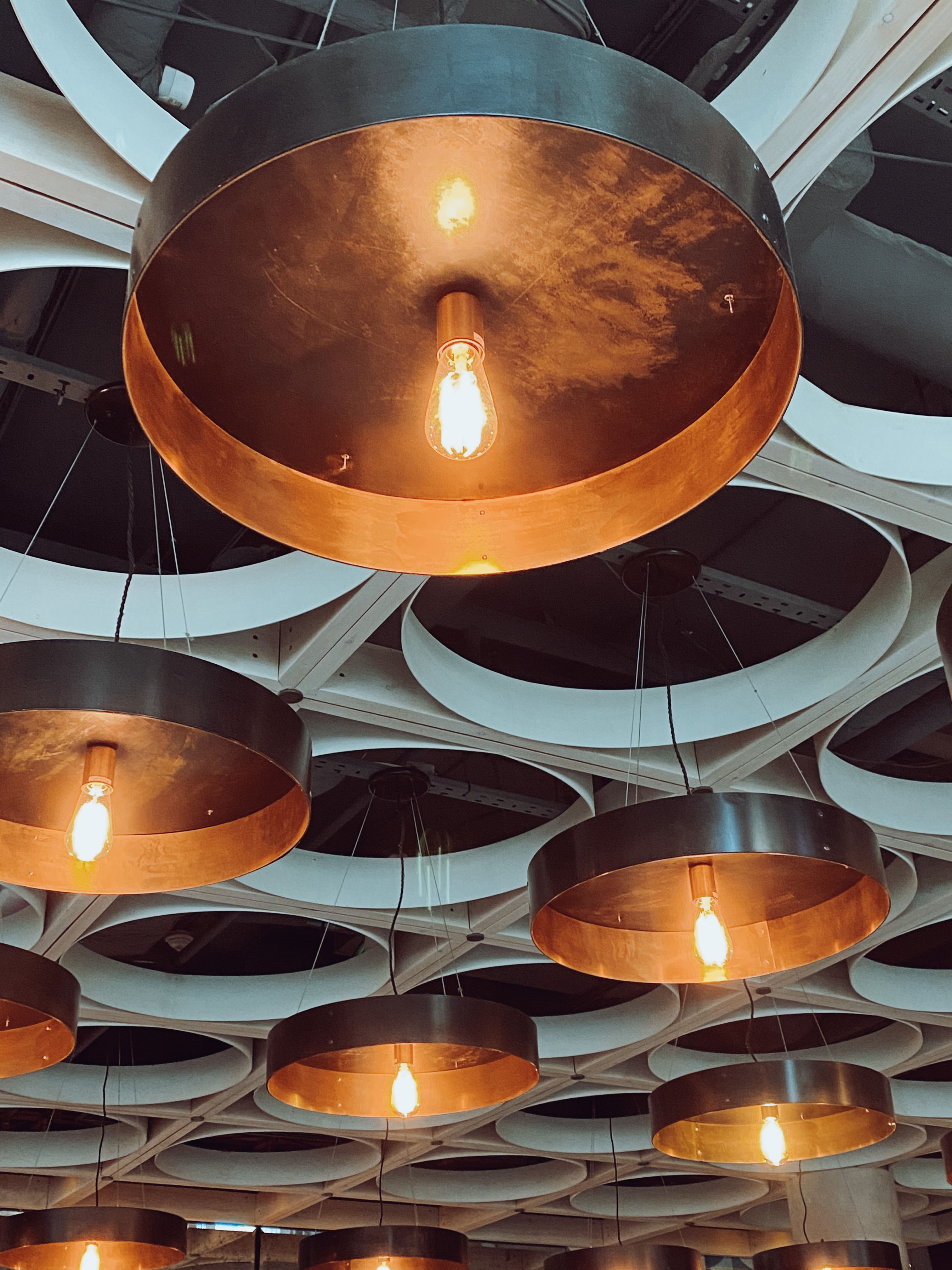 Wooden Crates Installed on the Ceiling · Free Stock Photo