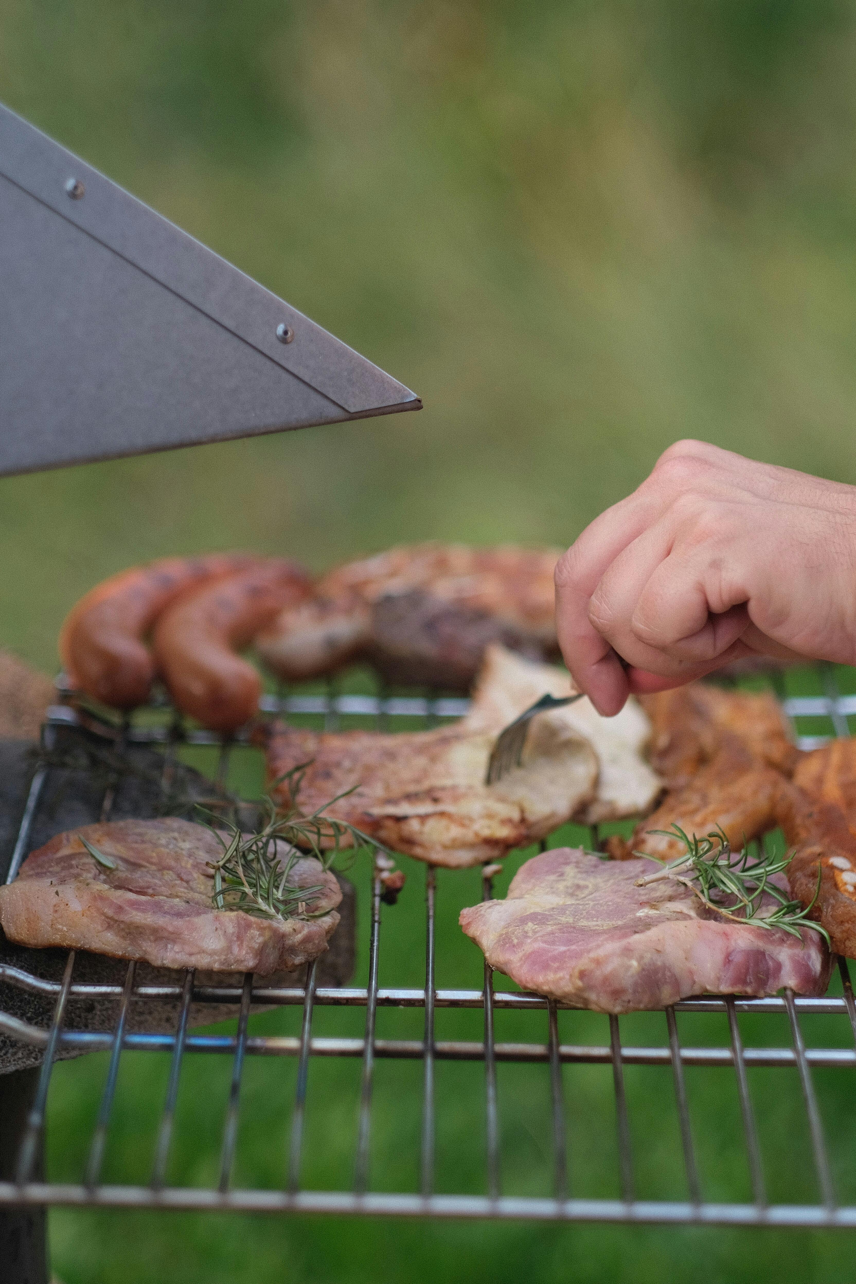 Hand over Barbecue · Free Stock Photo