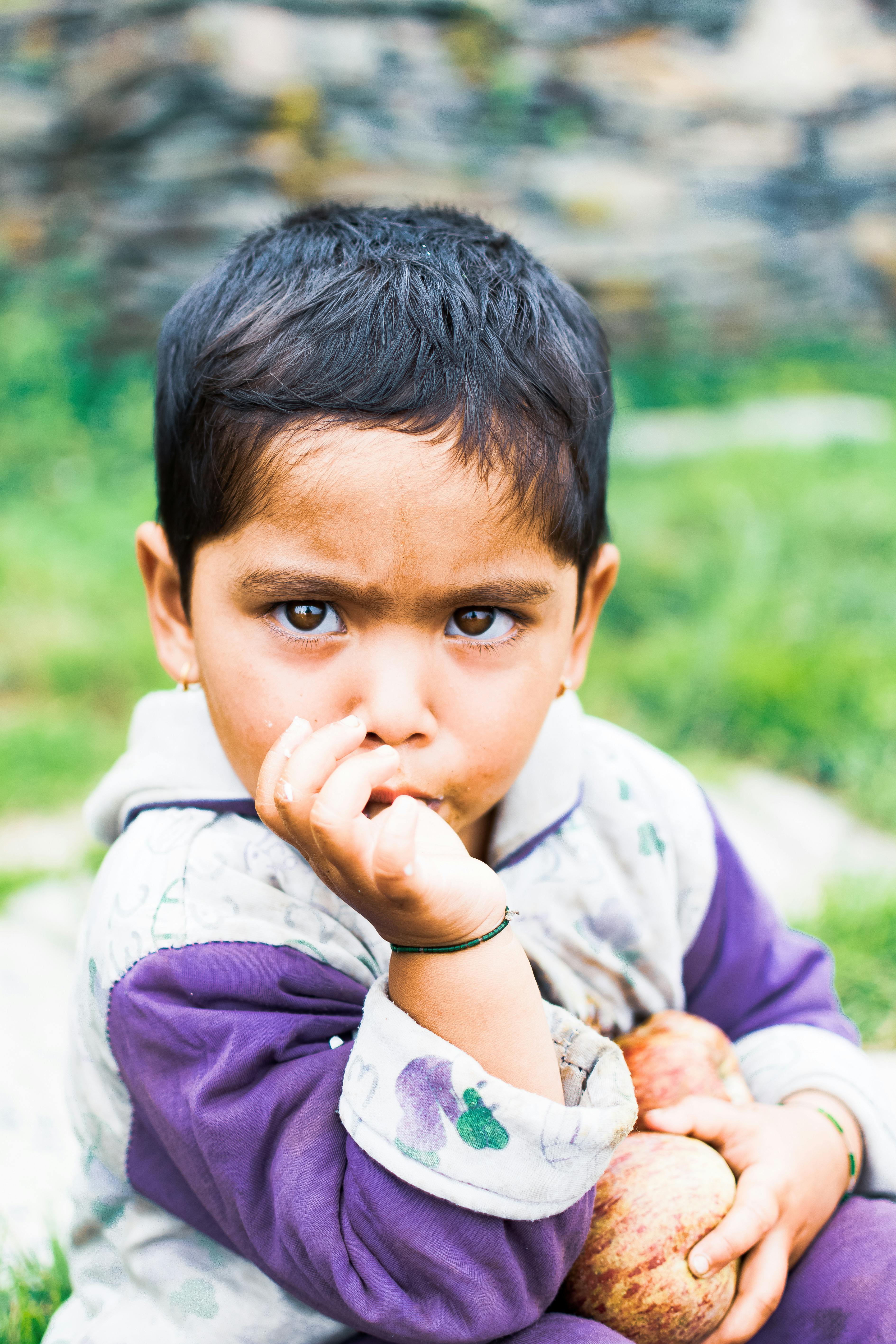 Portrait of a Boy in a Forest · Free Stock Photo