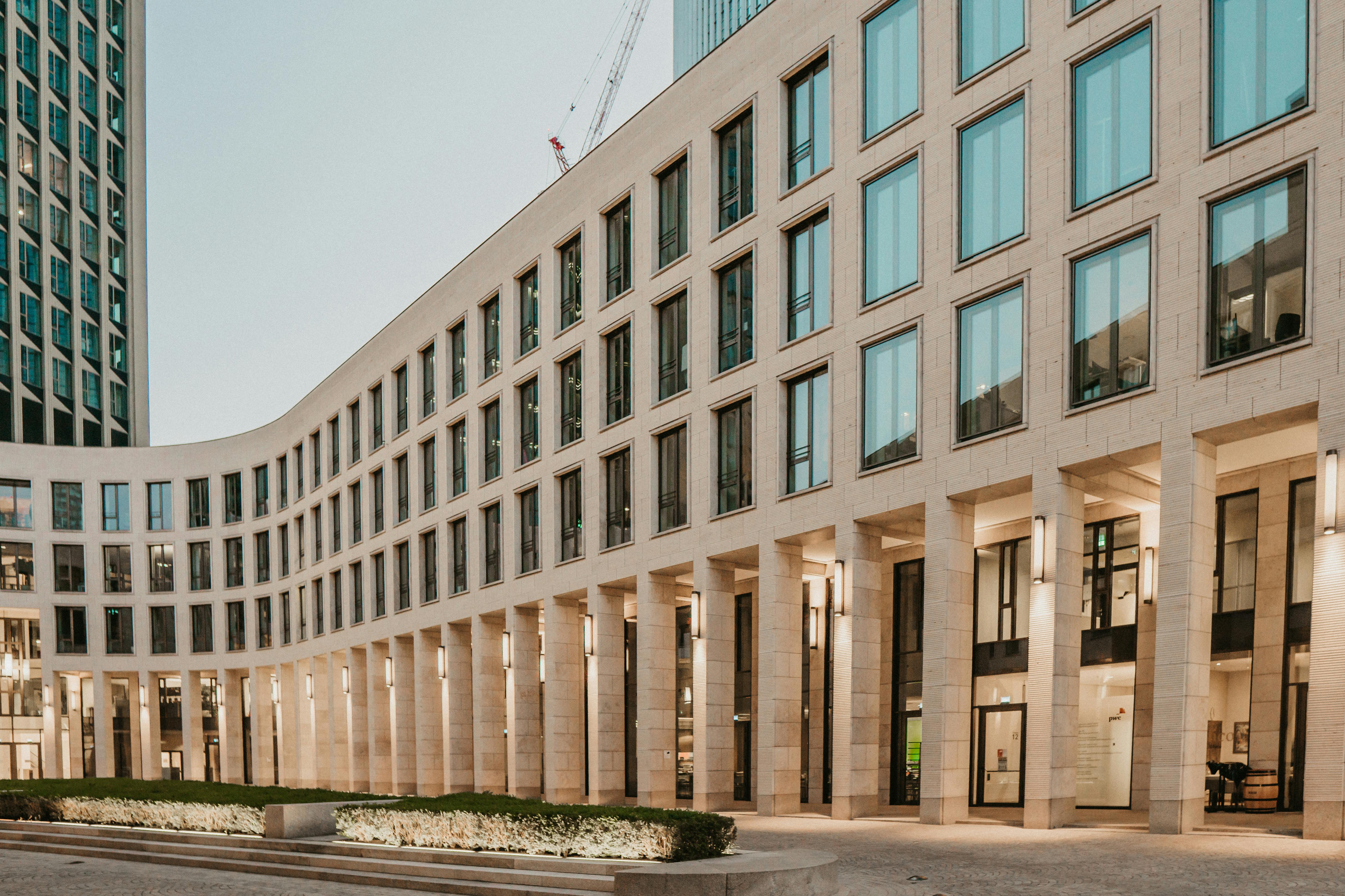 Modern Building with Colonnade · Free Stock Photo