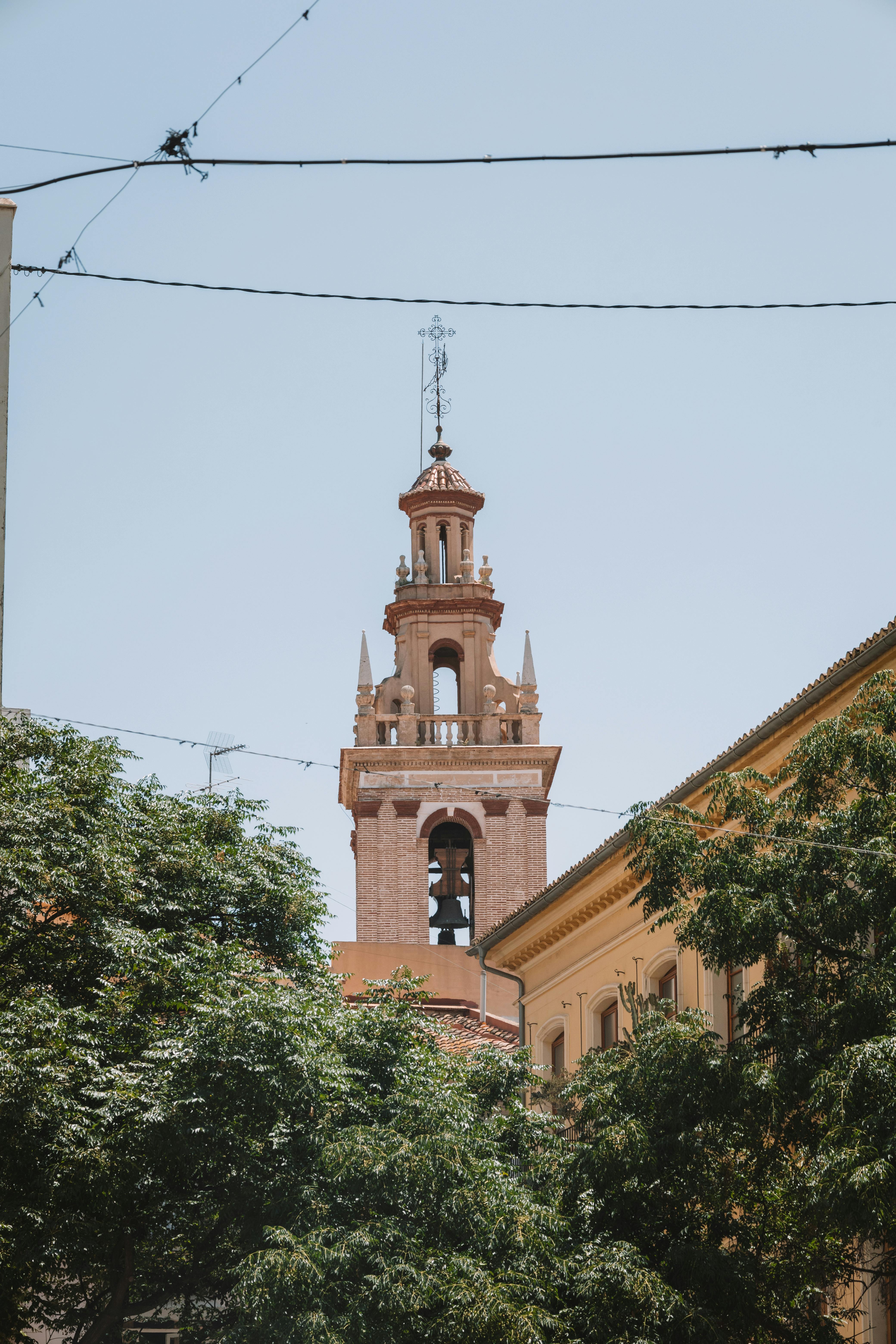 Church Tower Over Trees · Free Stock Photo