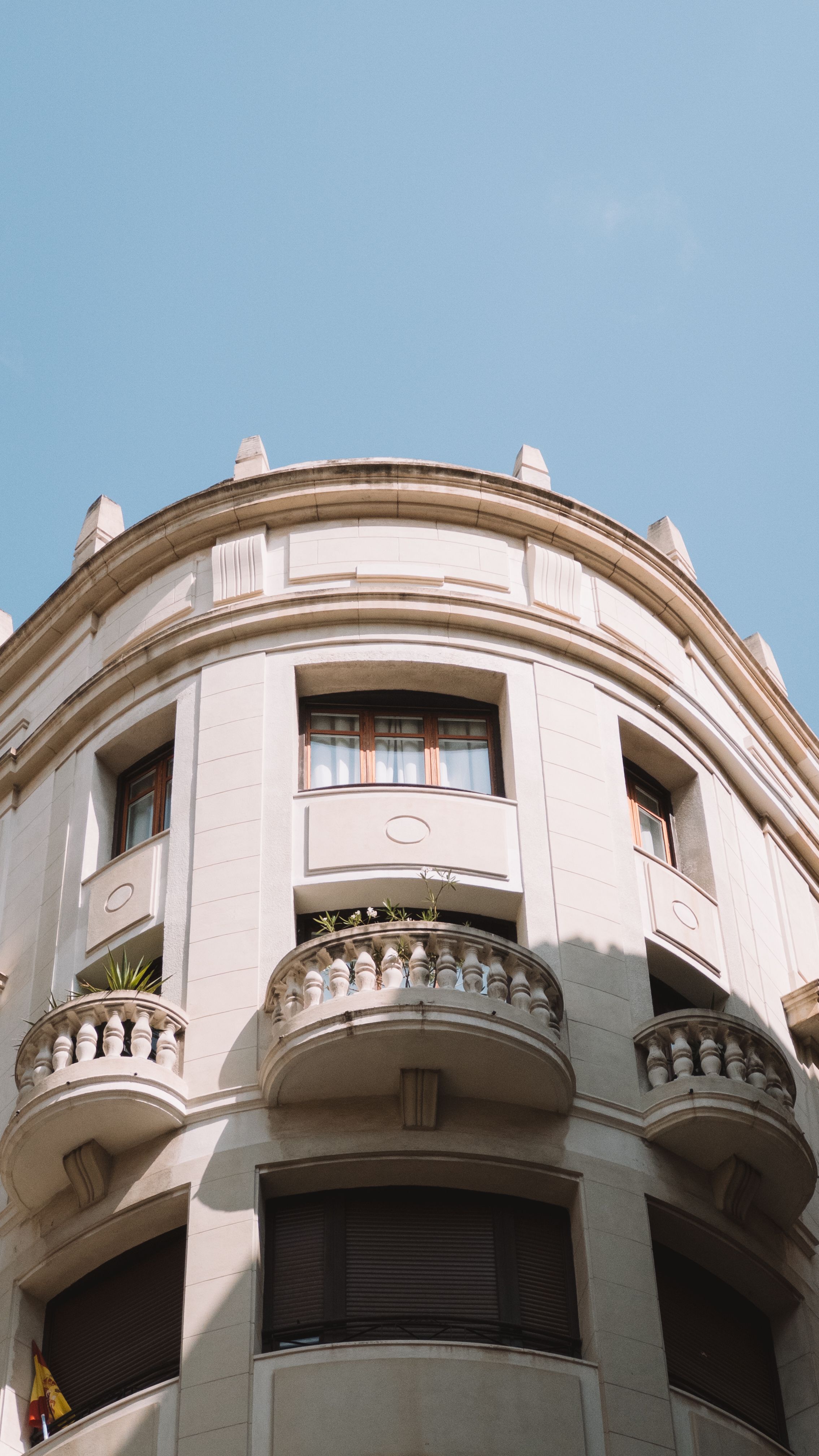 Decorative Balustrade on Balconies of a Neoclassical Building · Free ...