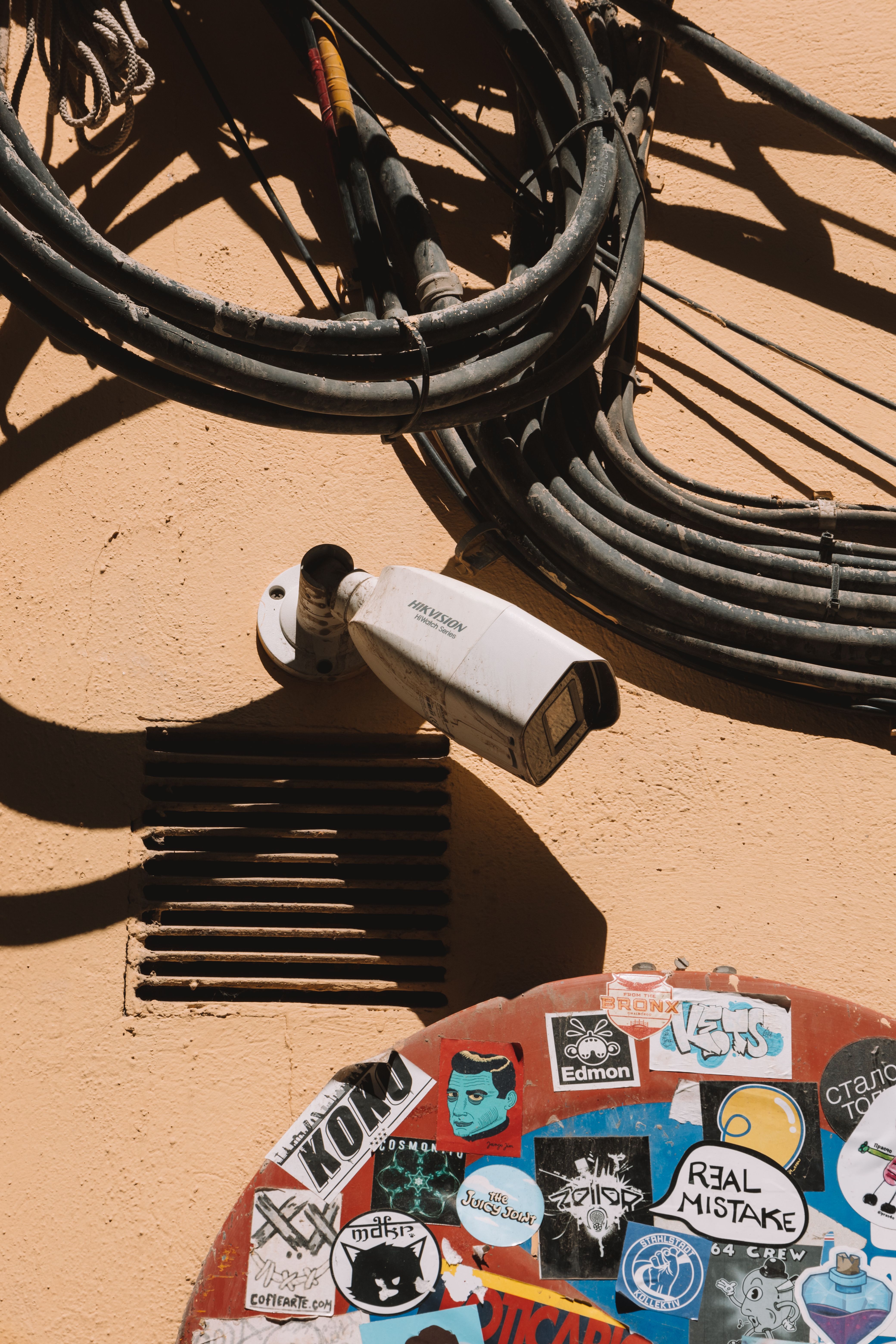 Security Camera on a Wall · Free Stock Photo