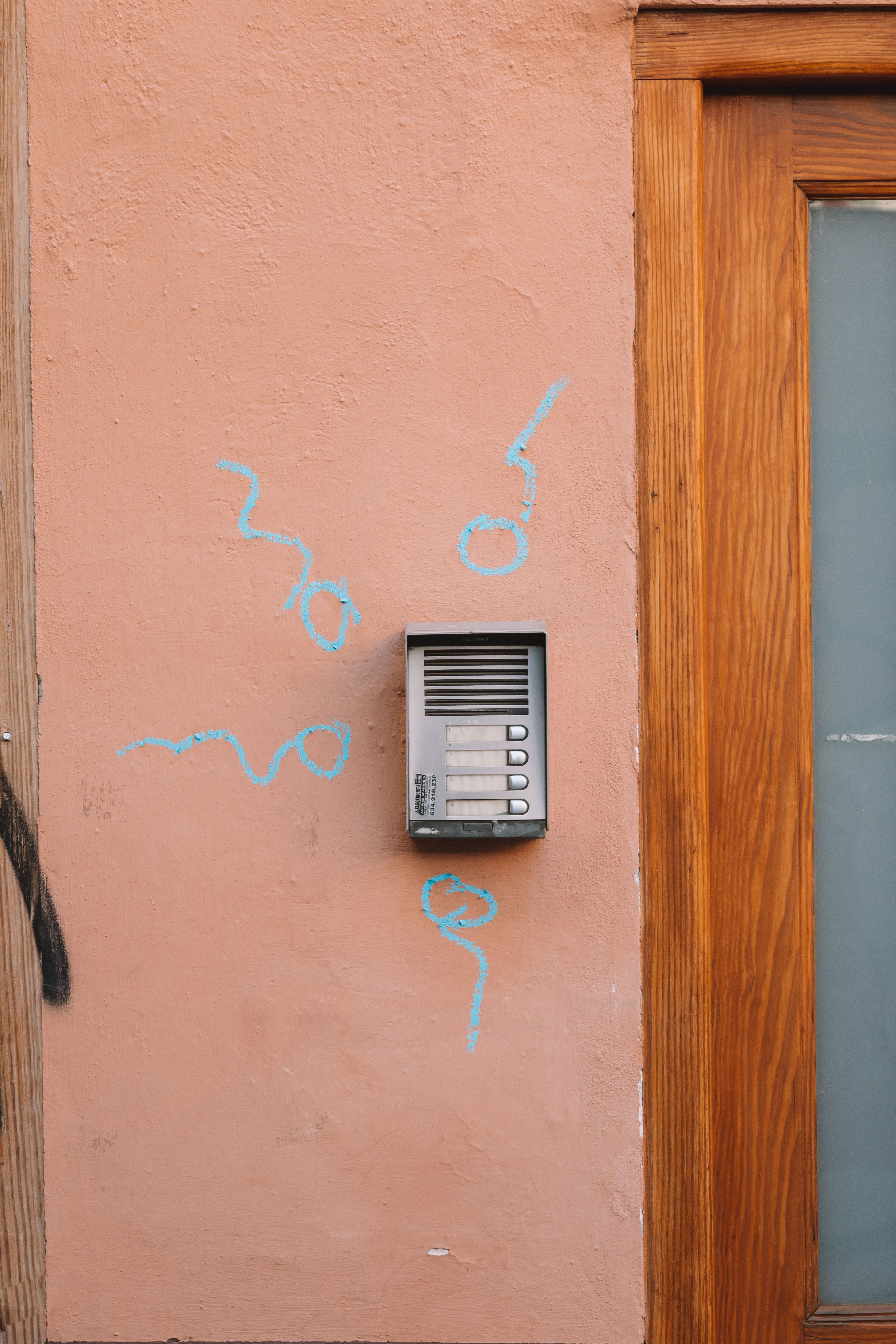 Entry Phone on a Wall · Free Stock Photo