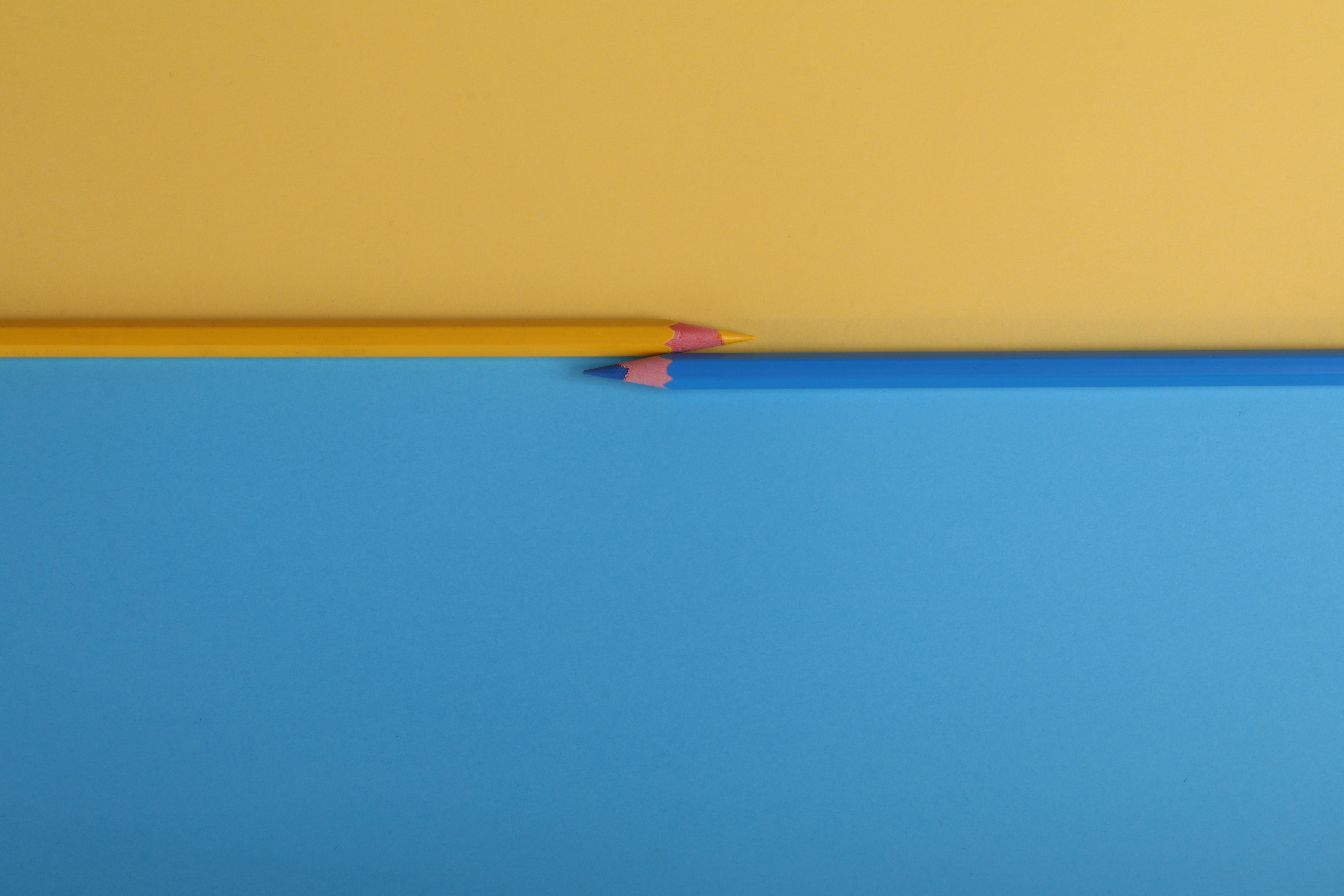 Free stock photo of blue pencil, colored pencils, pencils