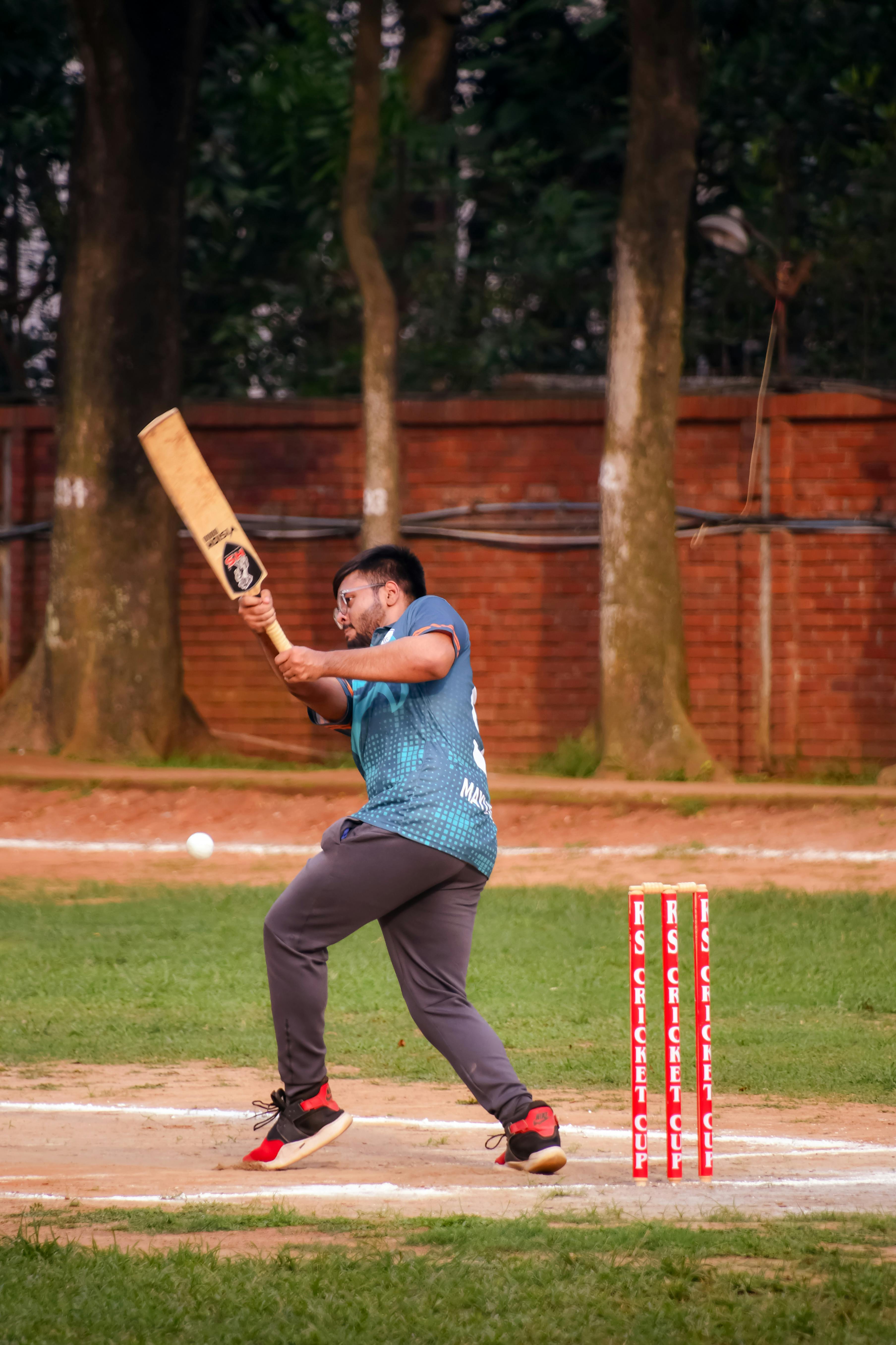 Man Playing Cricket · Free Stock Photo