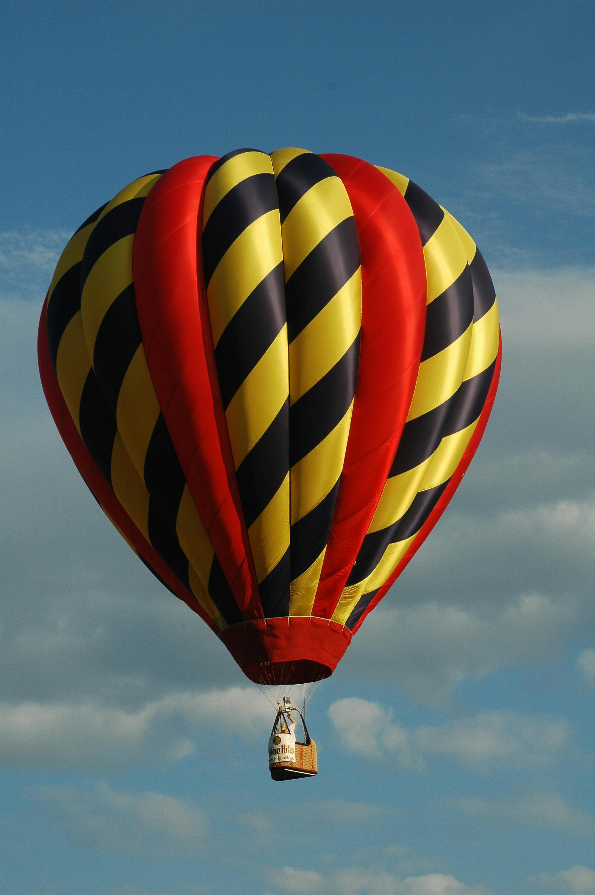 Striped Hot Air Balloon · Free Stock Photo