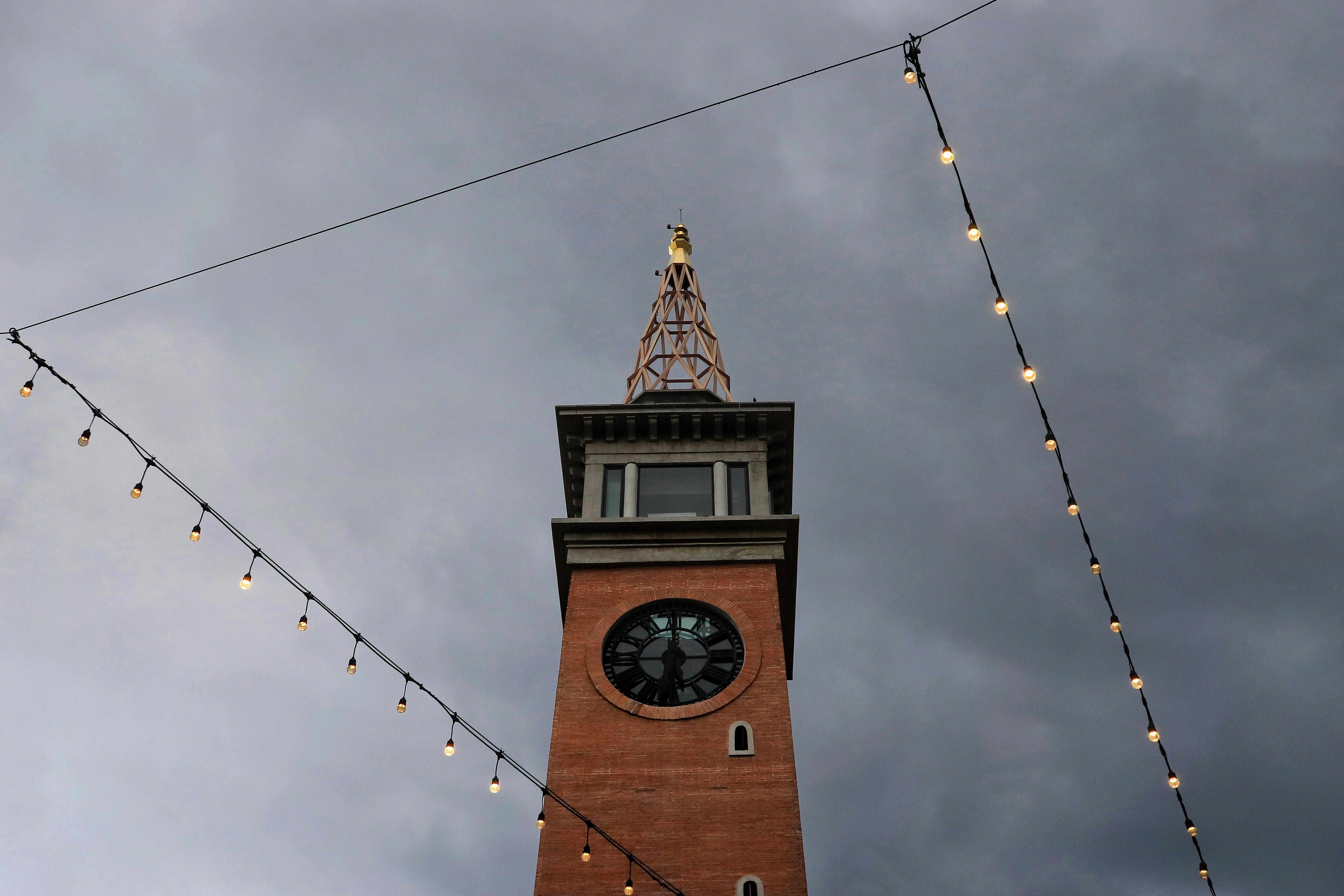 Low Angle Shot of a Clock Tower at One Nimman Mall · Free Stock Photo