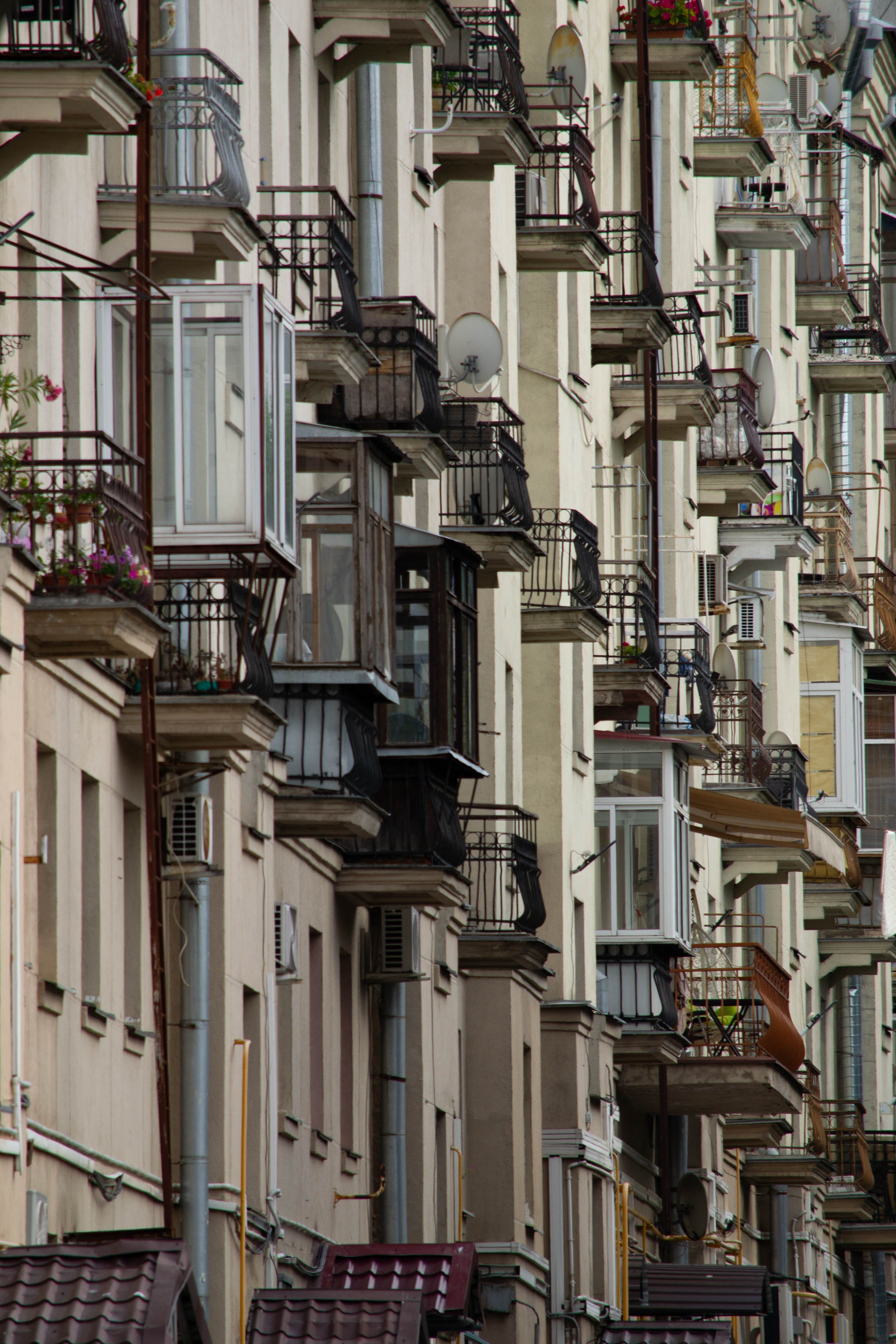 Facade of a City Residential Building · Free Stock Photo