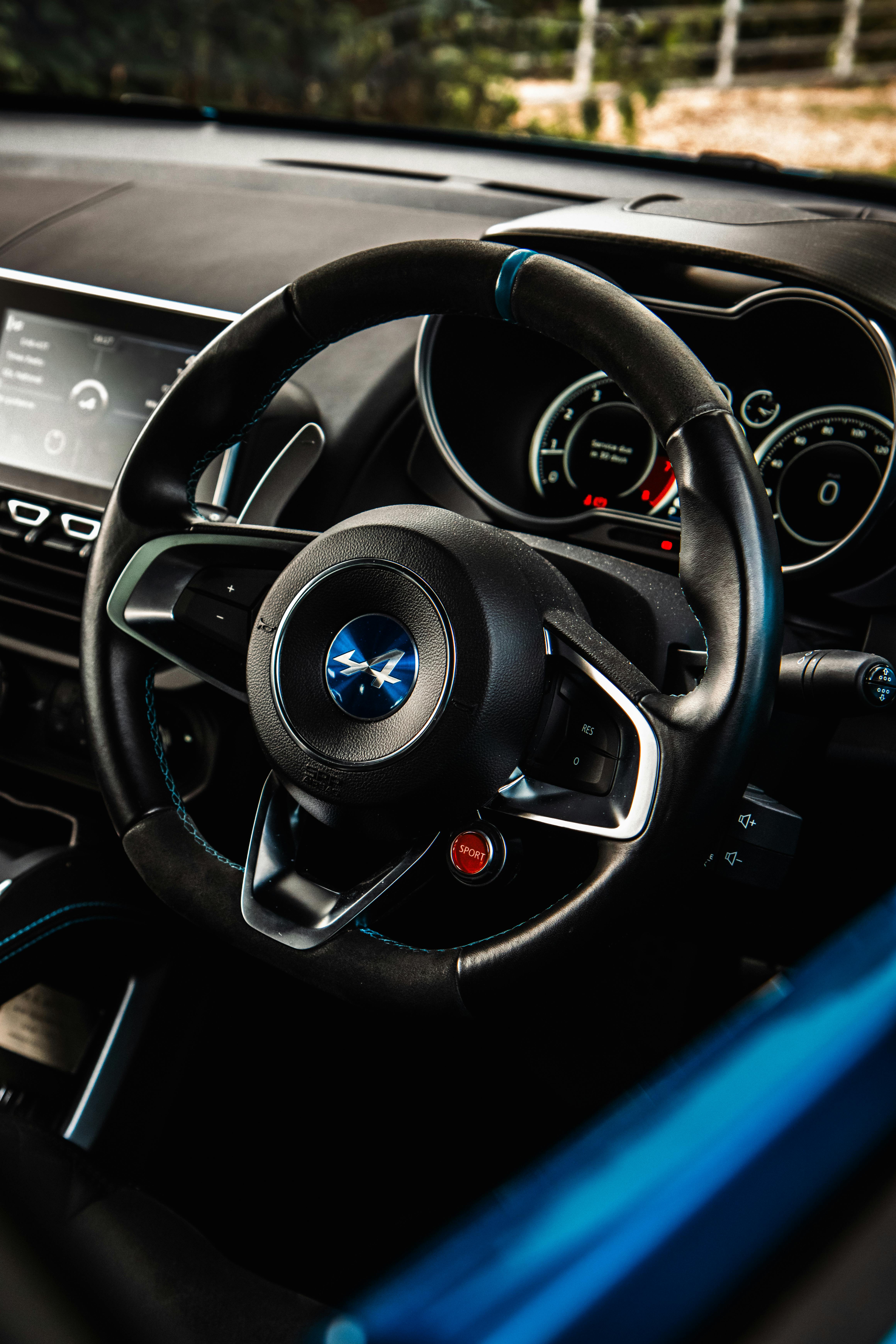 Steering Wheel in a Car · Free Stock Photo