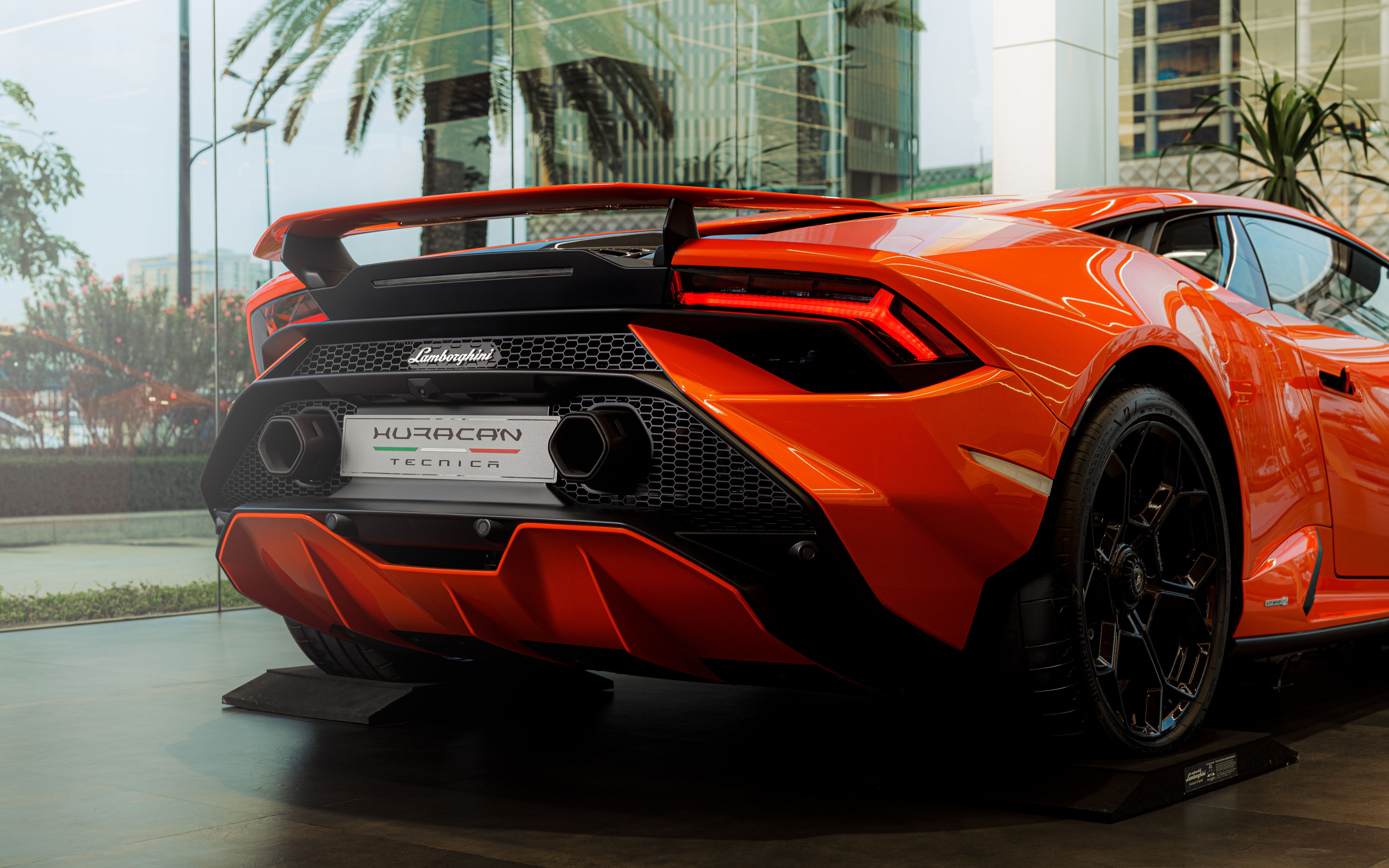 Back View of a Red Audi R8 · Free Stock Photo