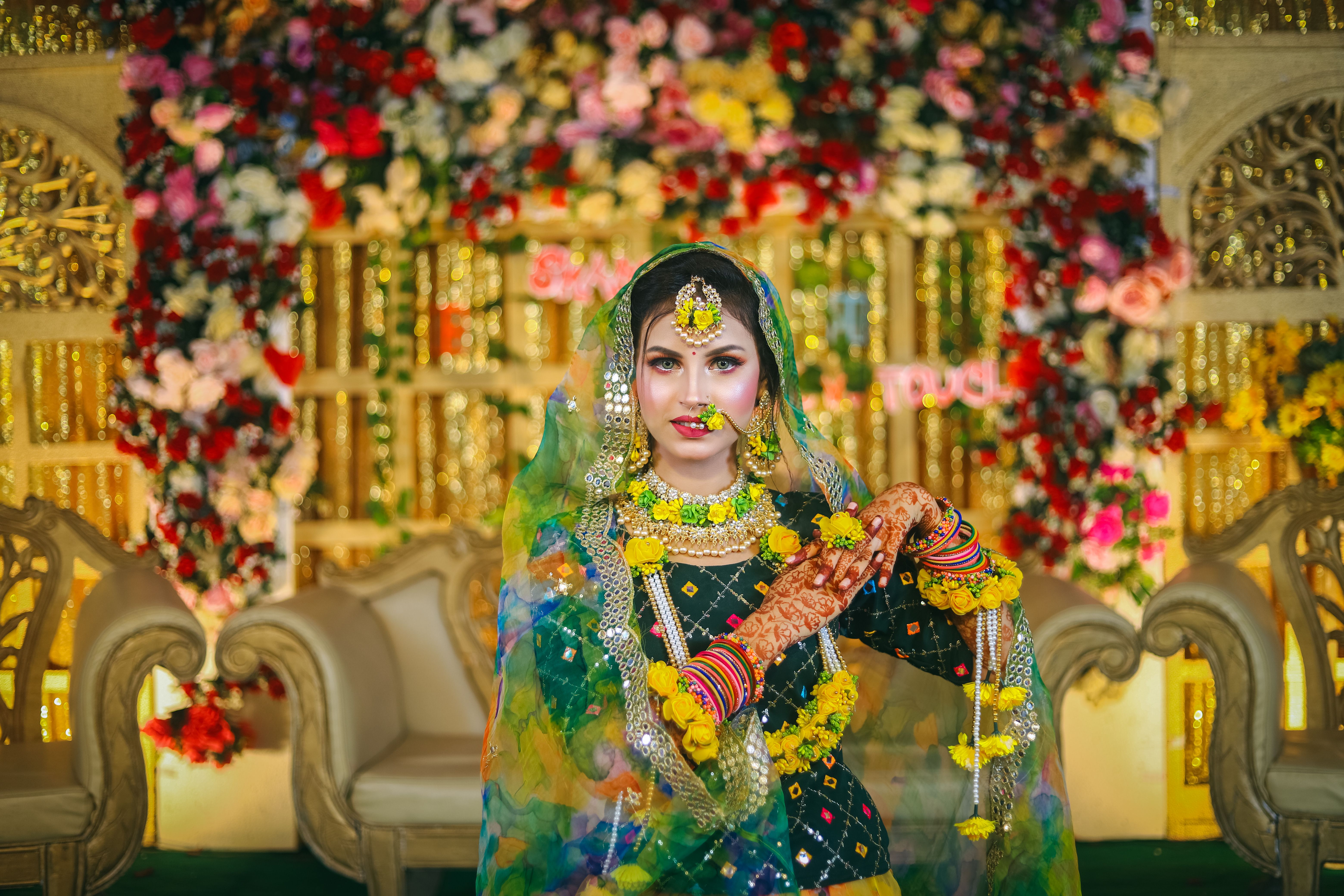 Portrait of Woman in Colorful, Traditional Clothing · Free Stock Photo