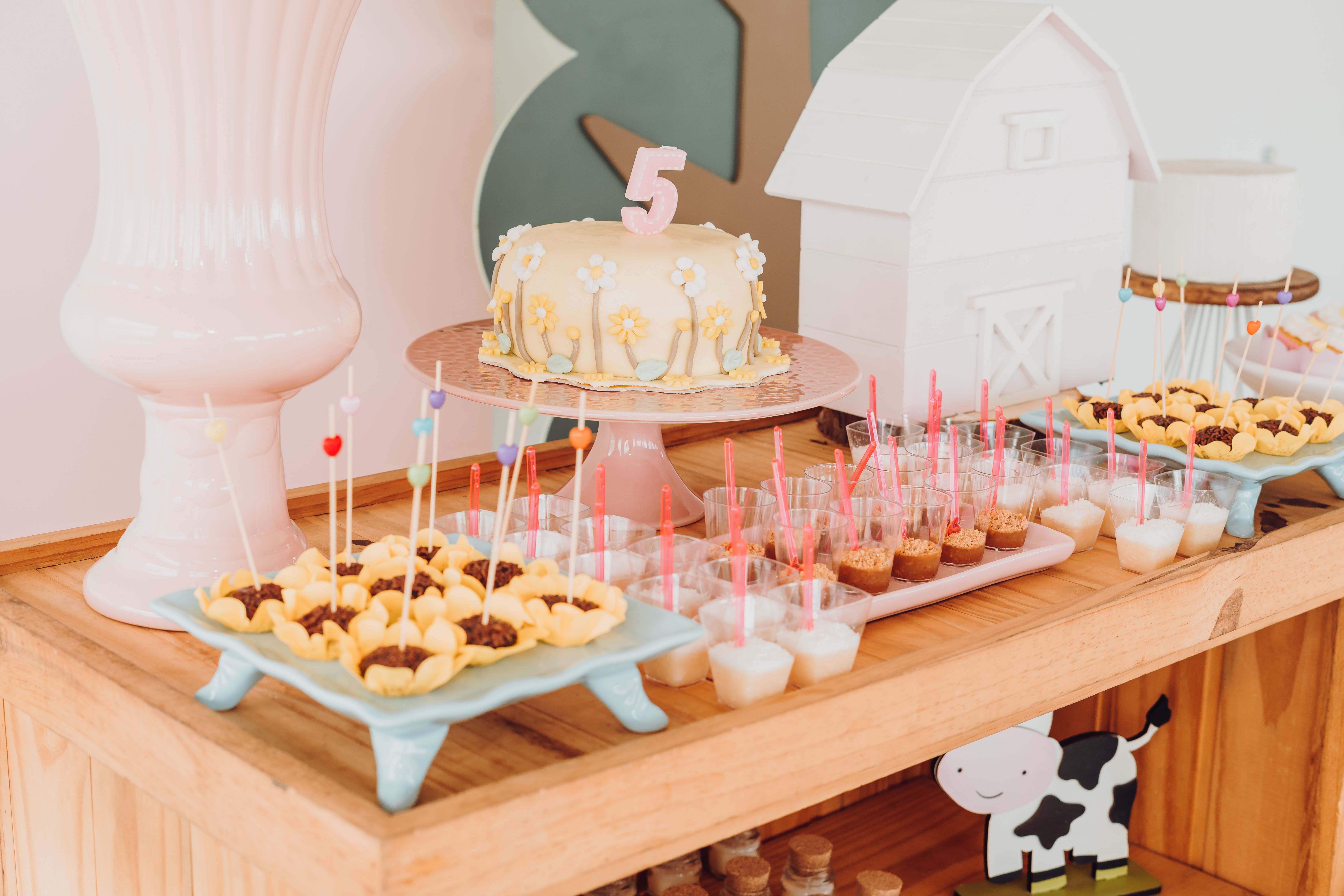 Birthday Cake on Table · Free Stock Photo