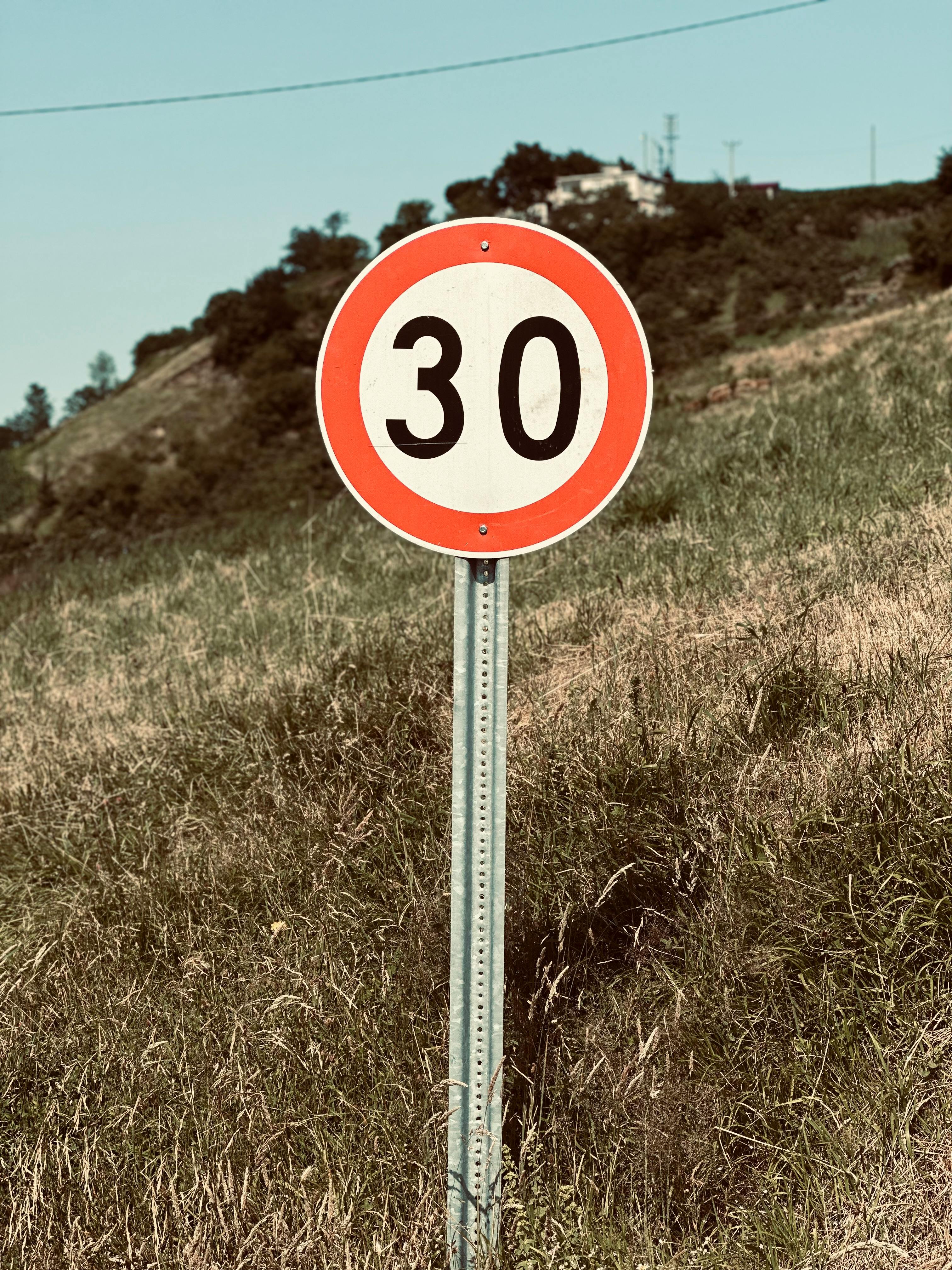 Photo of a Speed Limit Sign · Free Stock Photo