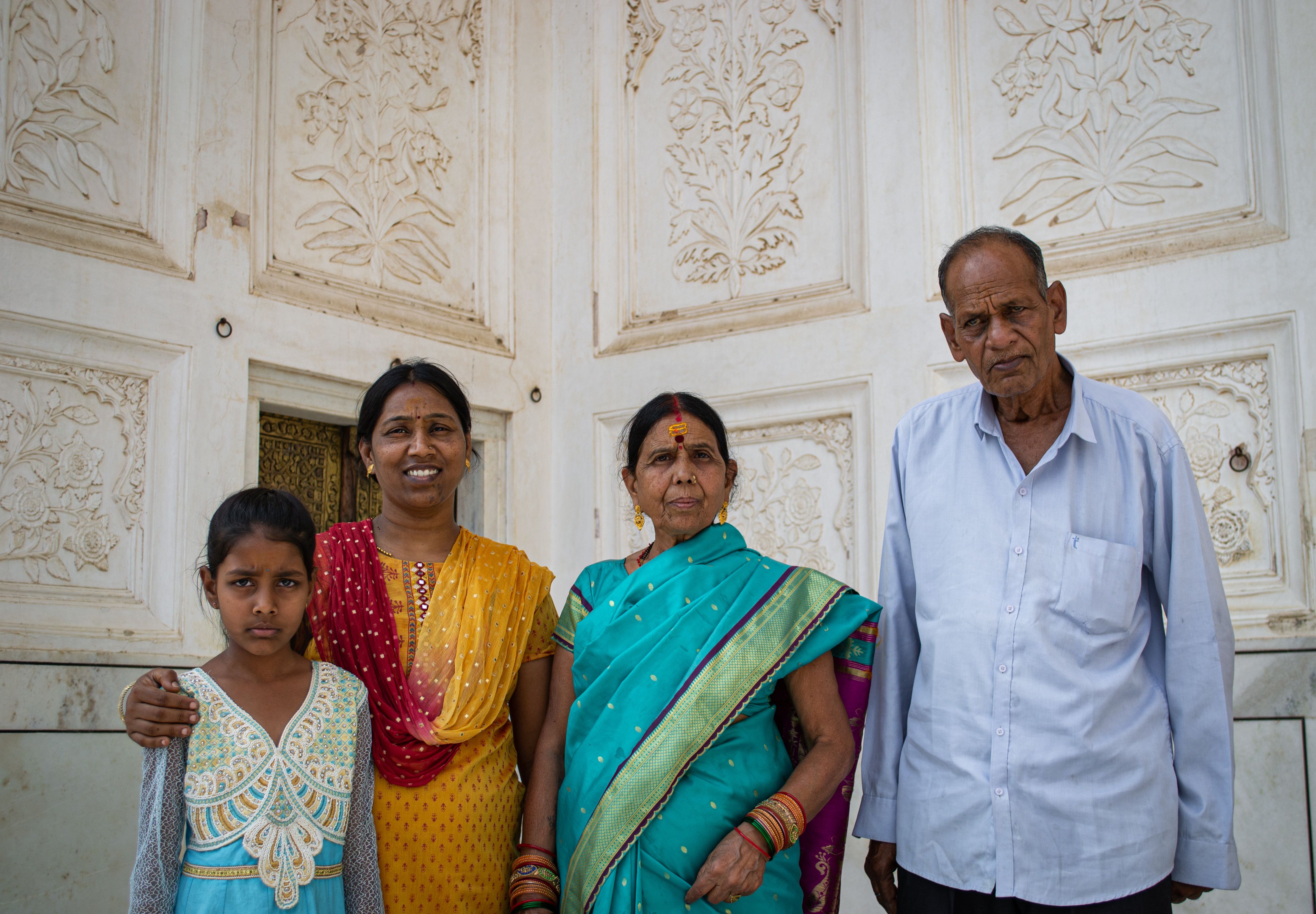 Portrait of Family in Traditional Clothing · Free Stock Photo