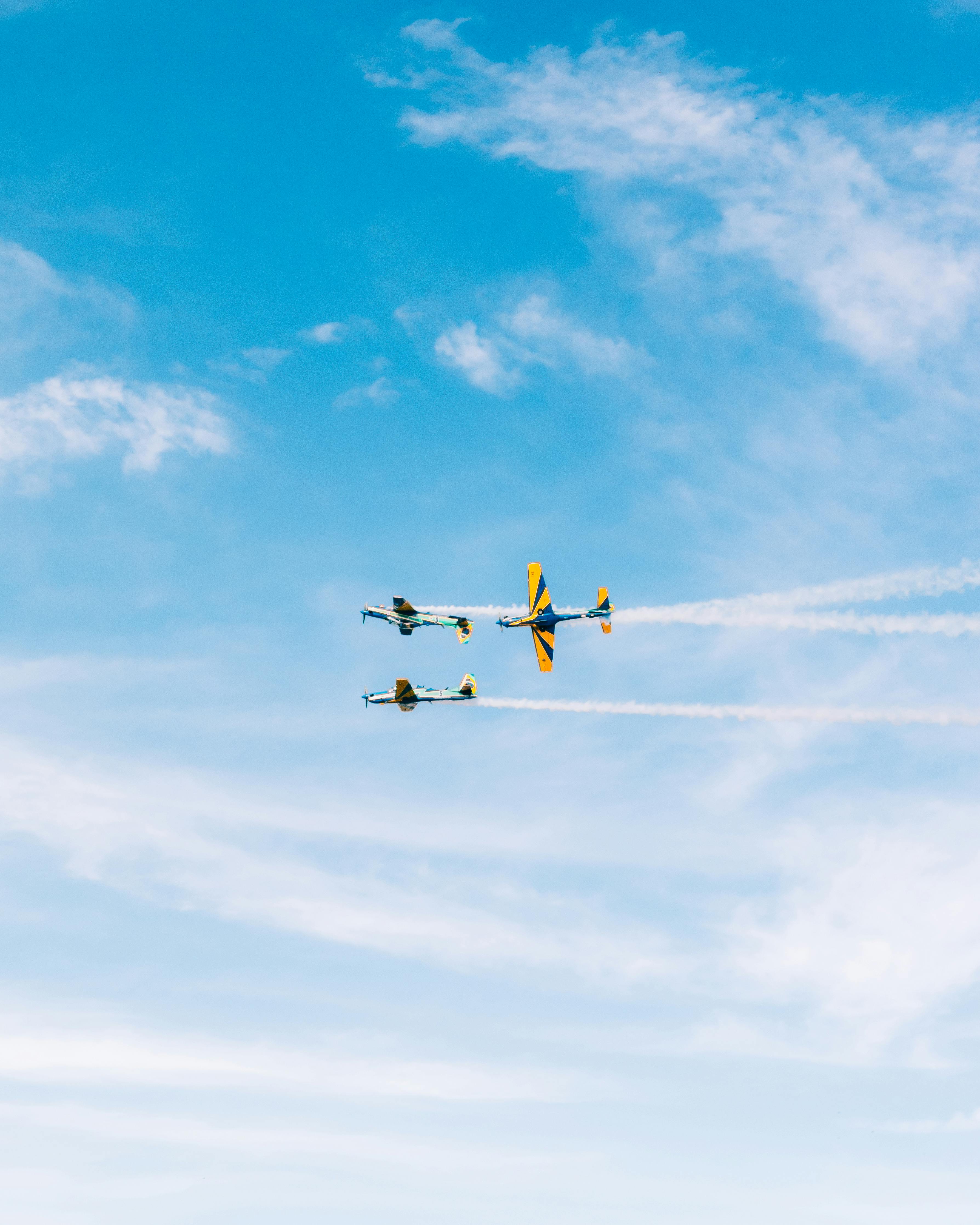 Woman Reaching Towards Airplane in Sky · Free Stock Photo