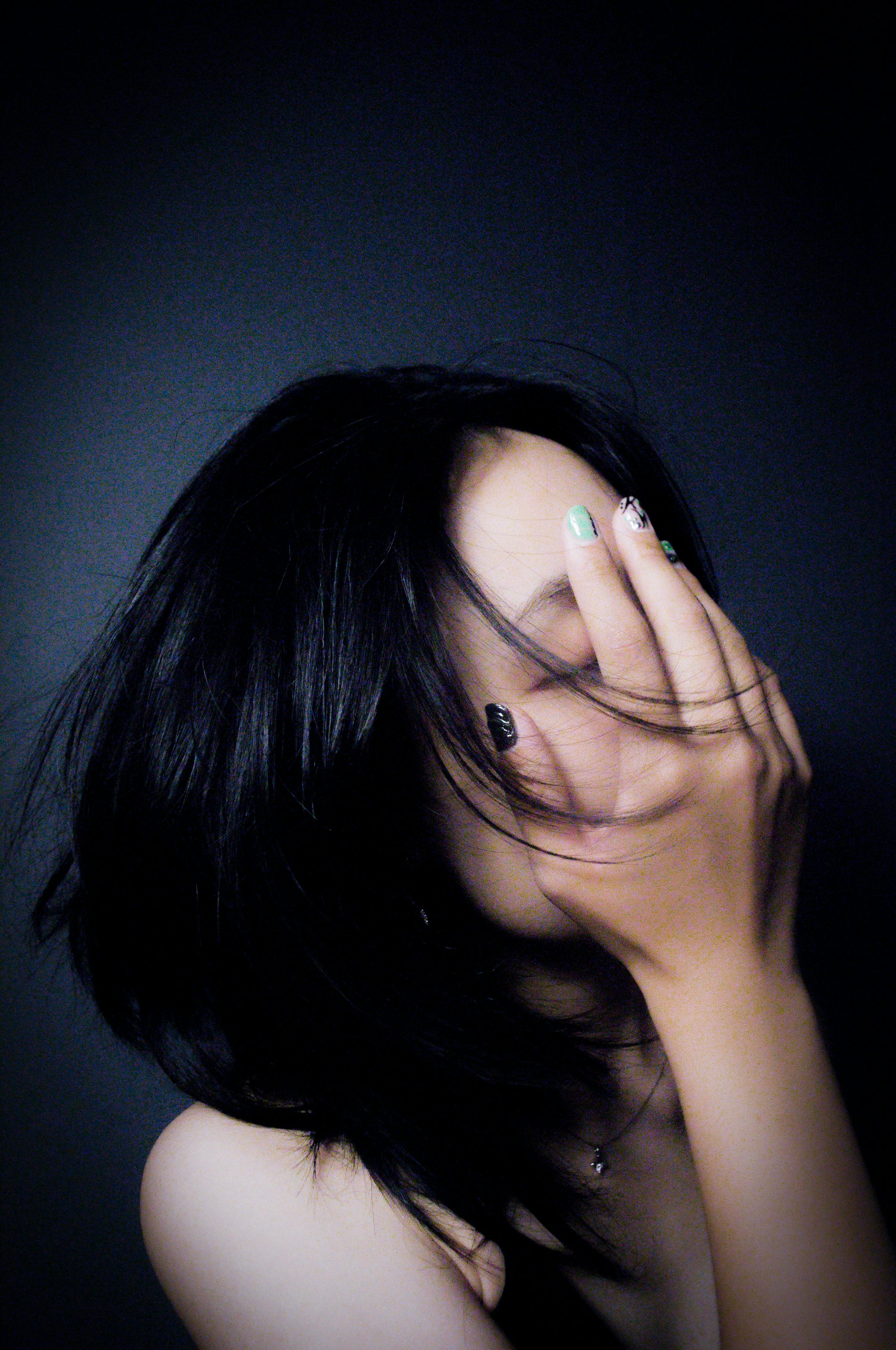 Hand on Woman Face · Free Stock Photo