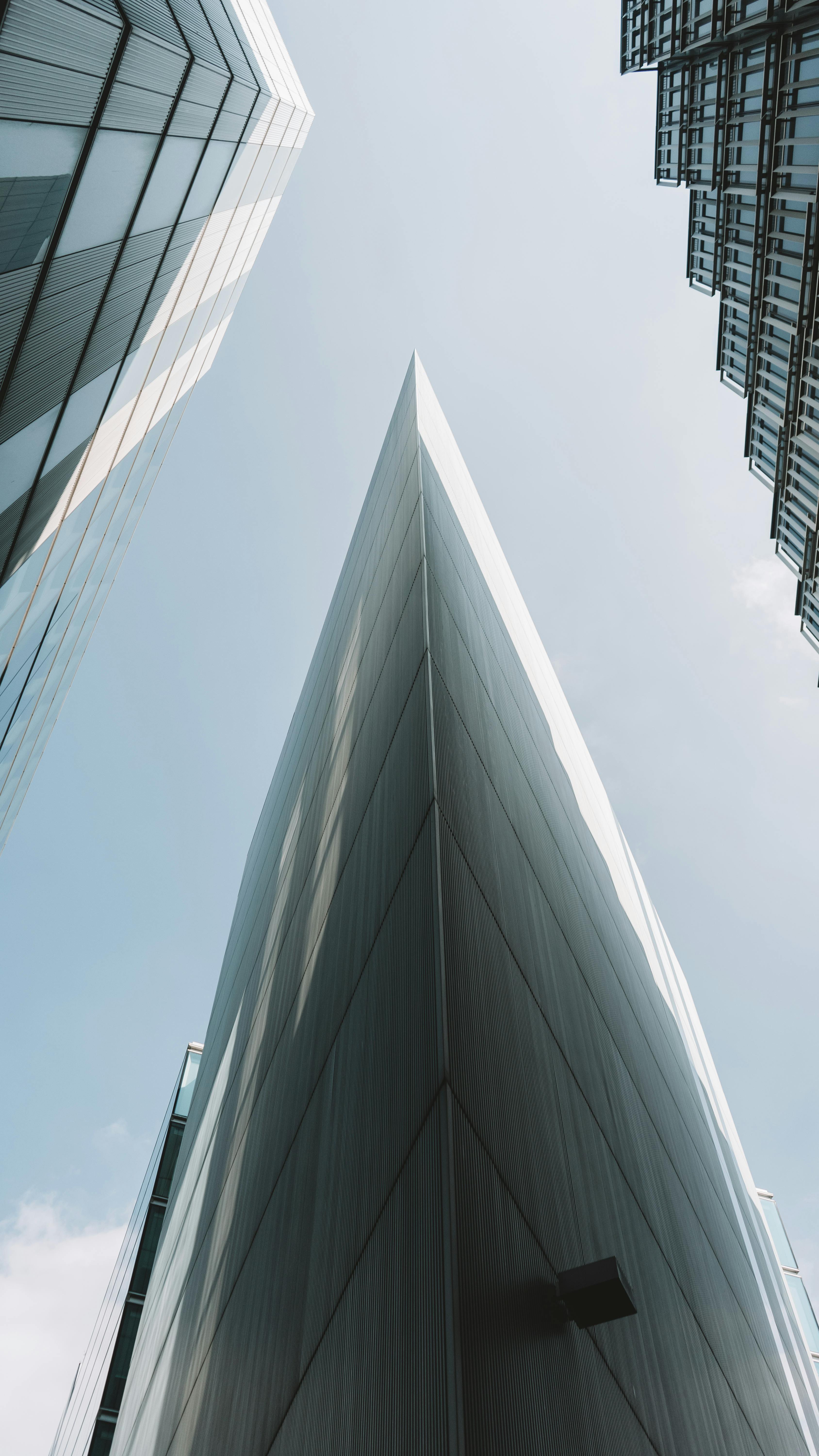 City Skyscrapers on Sky Background · Free Stock Photo