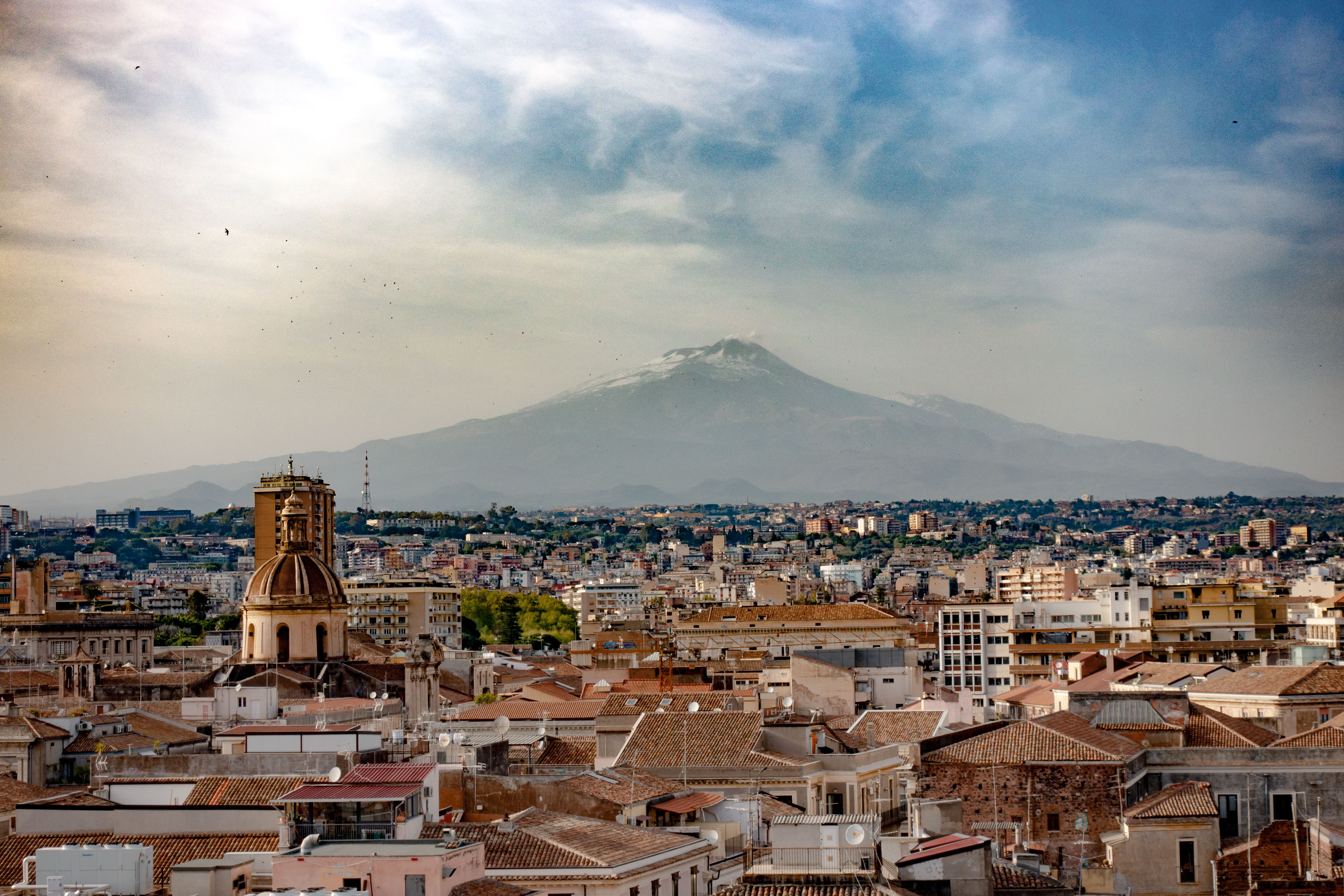 Etna over Catania City · Free Stock Photo