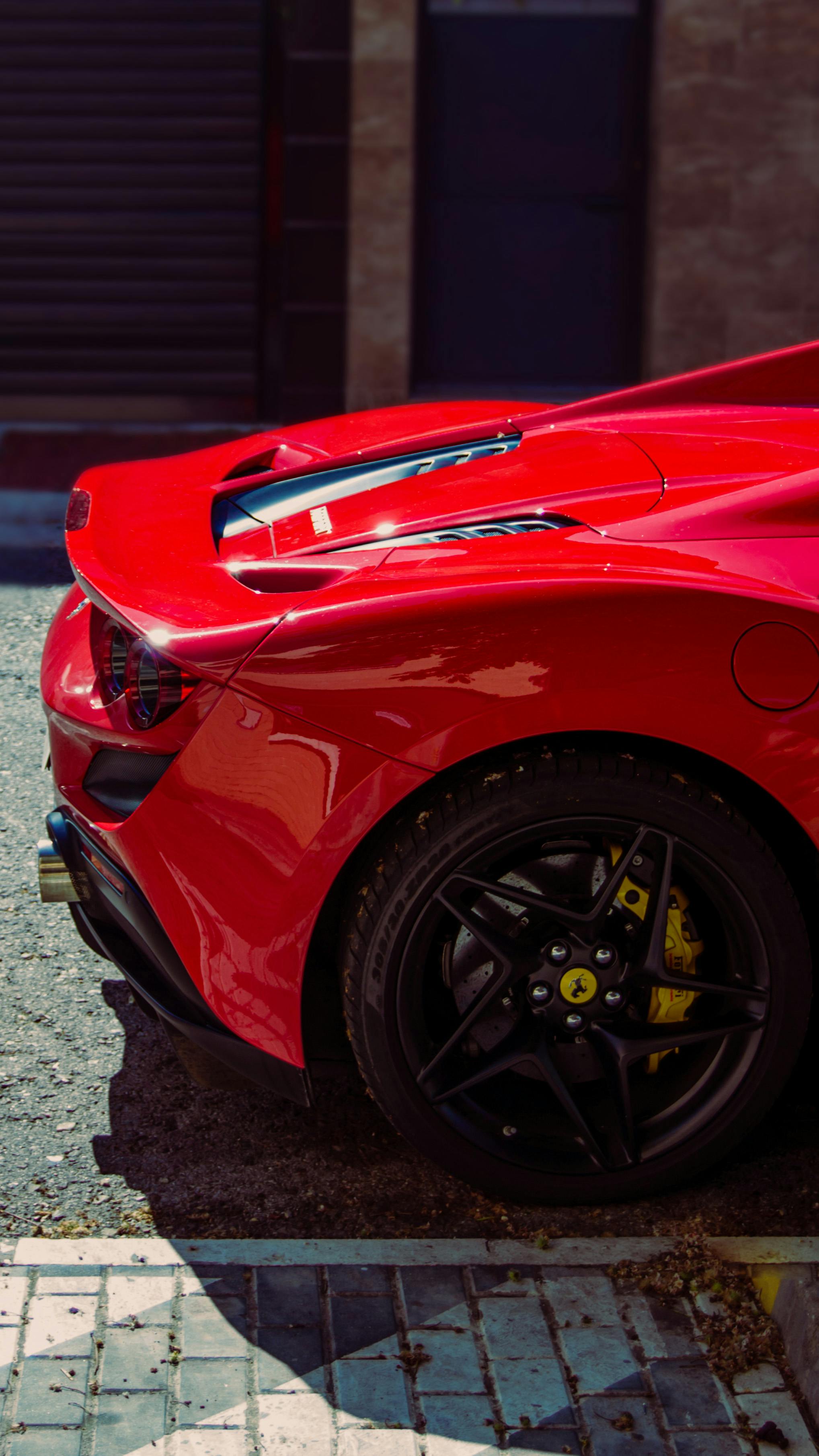 Back of Red Ferrari · Free Stock Photo