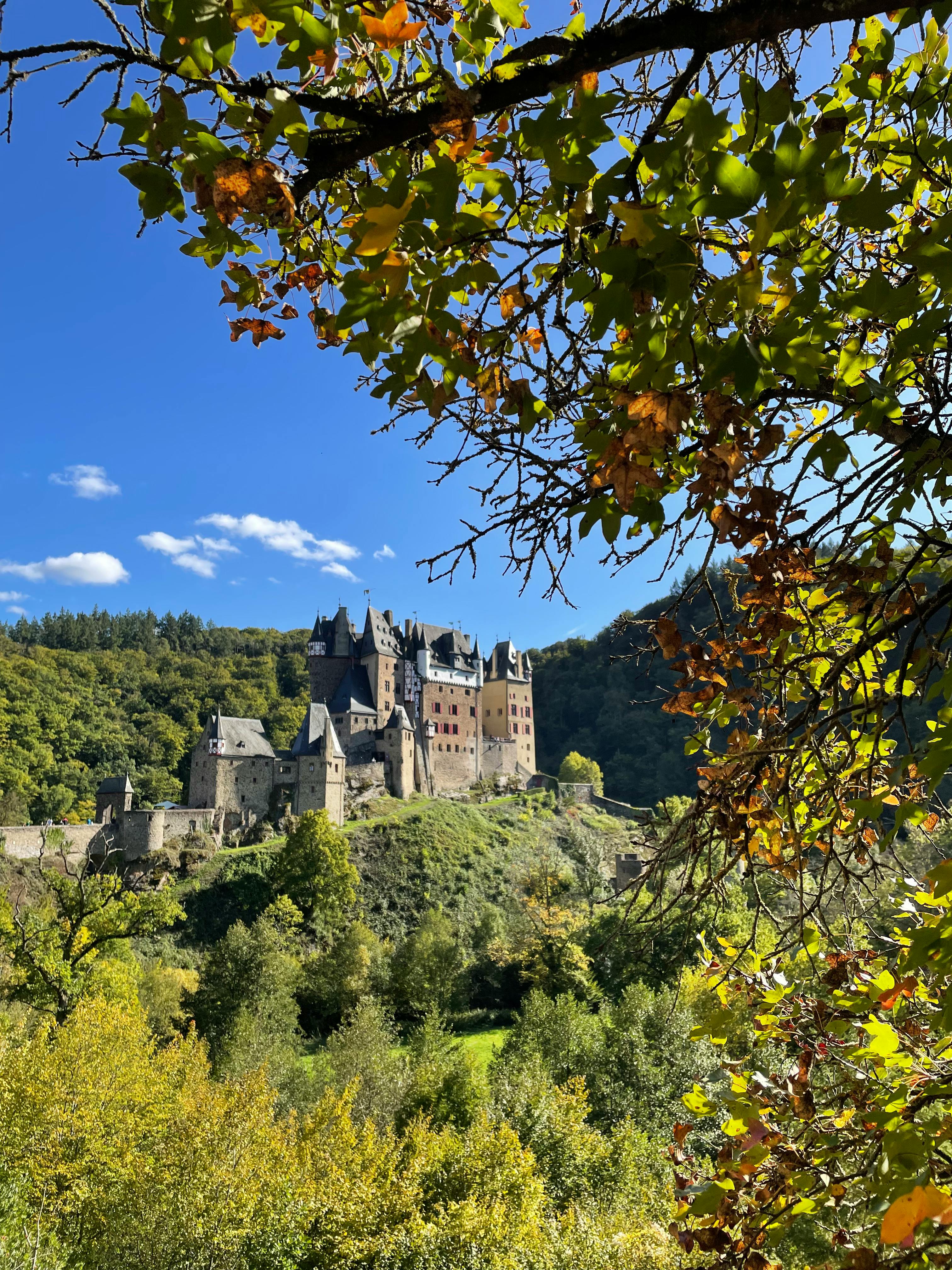 View of the Eltz Castle on the Hills between Koblenz and Trier, Germany ...