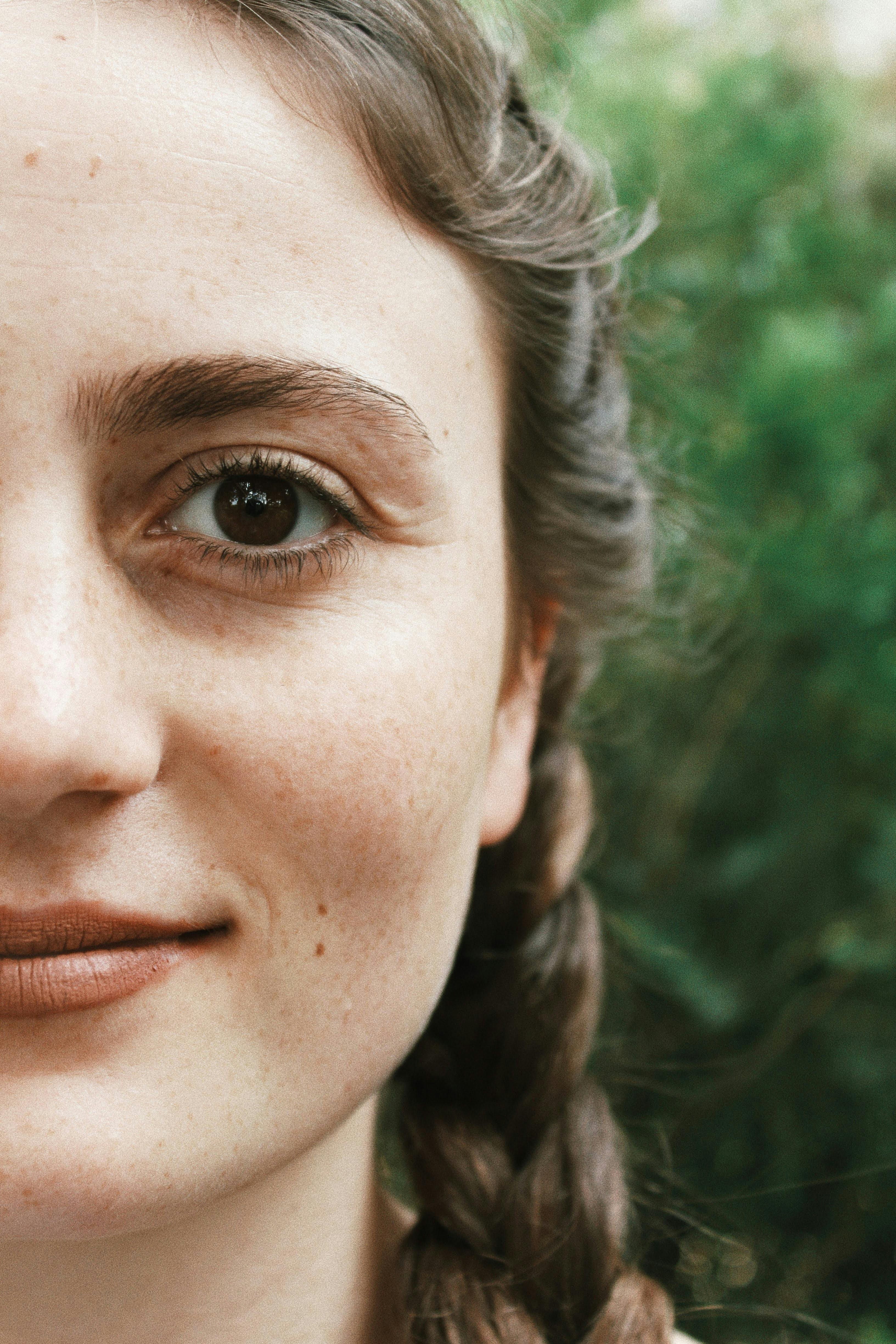 Closeup Photo of Person's Face · Free Stock Photo