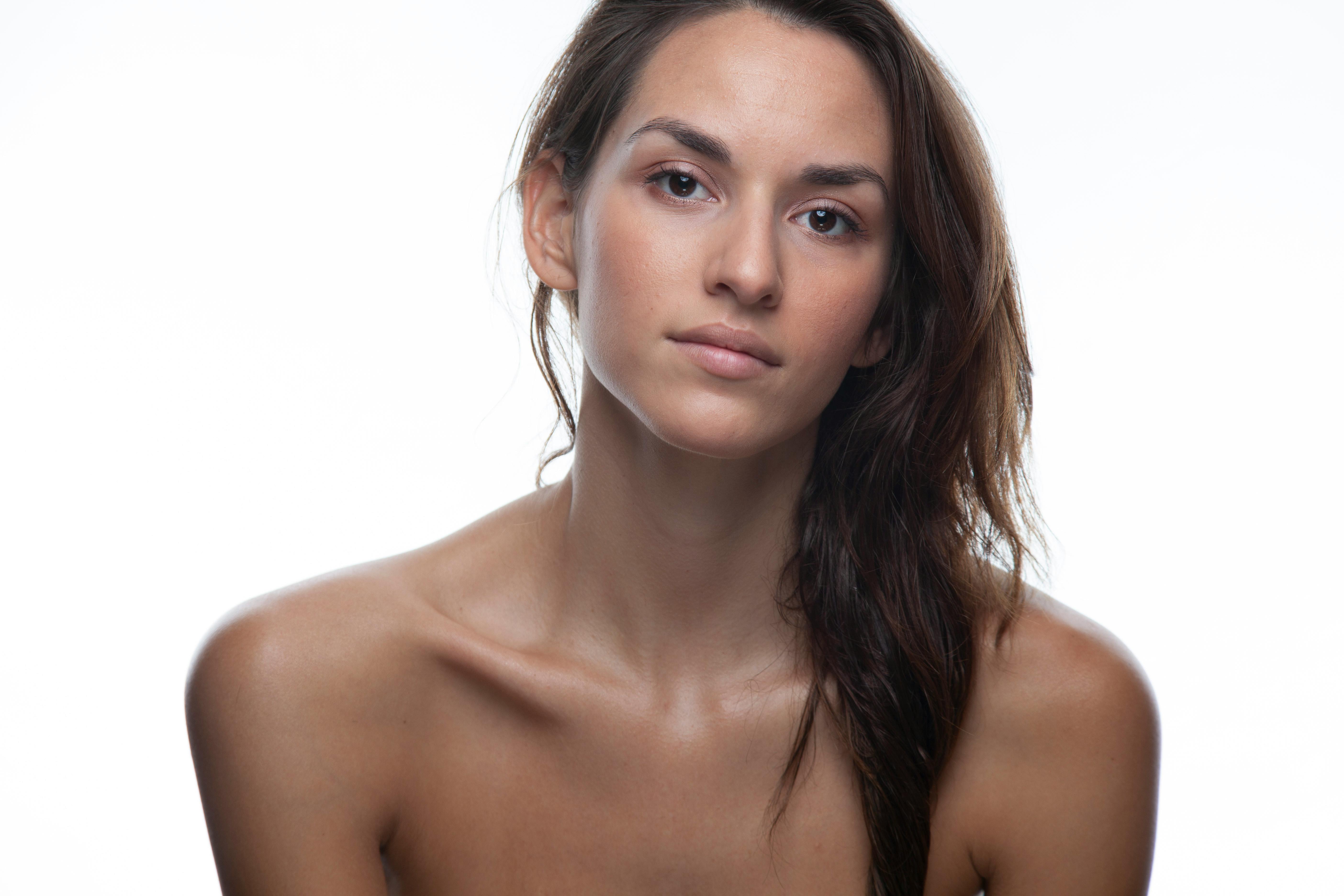 Portrait of Shirtless, Beautiful Woman · Free Stock Photo