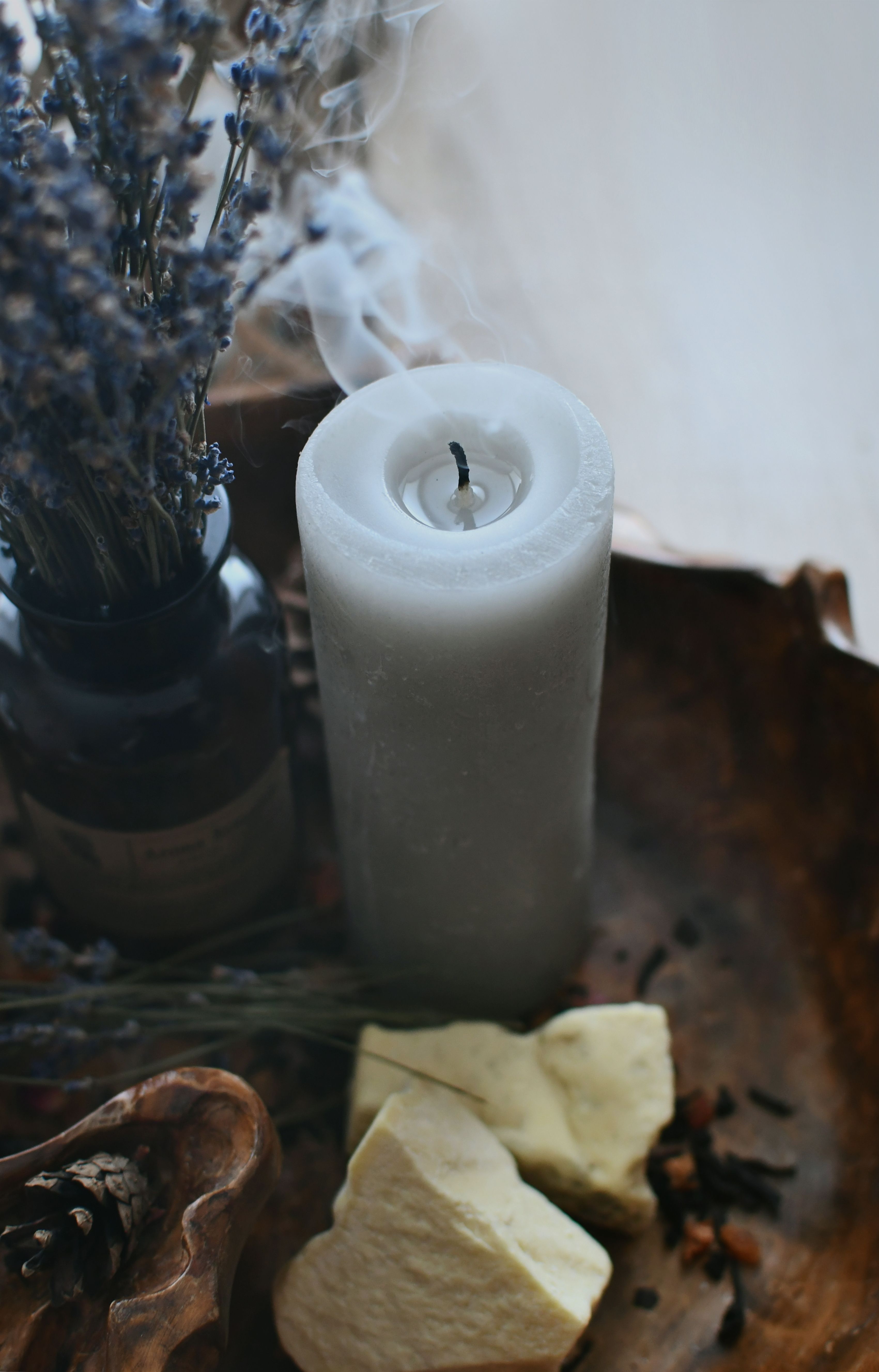 Blue Scented Candle in a Decorative Box · Free Stock Photo