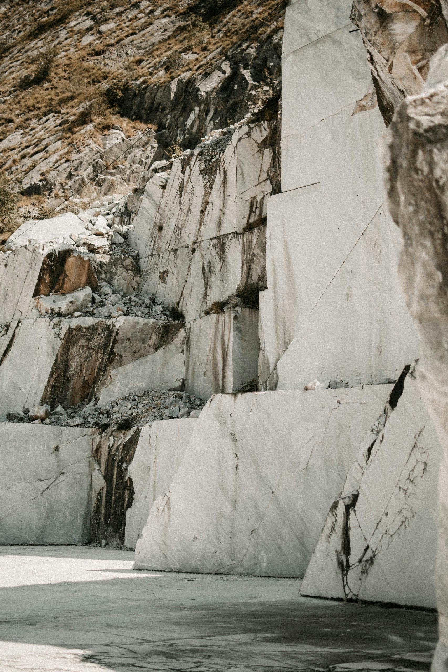 Wall in Marble Quarry · Free Stock Photo