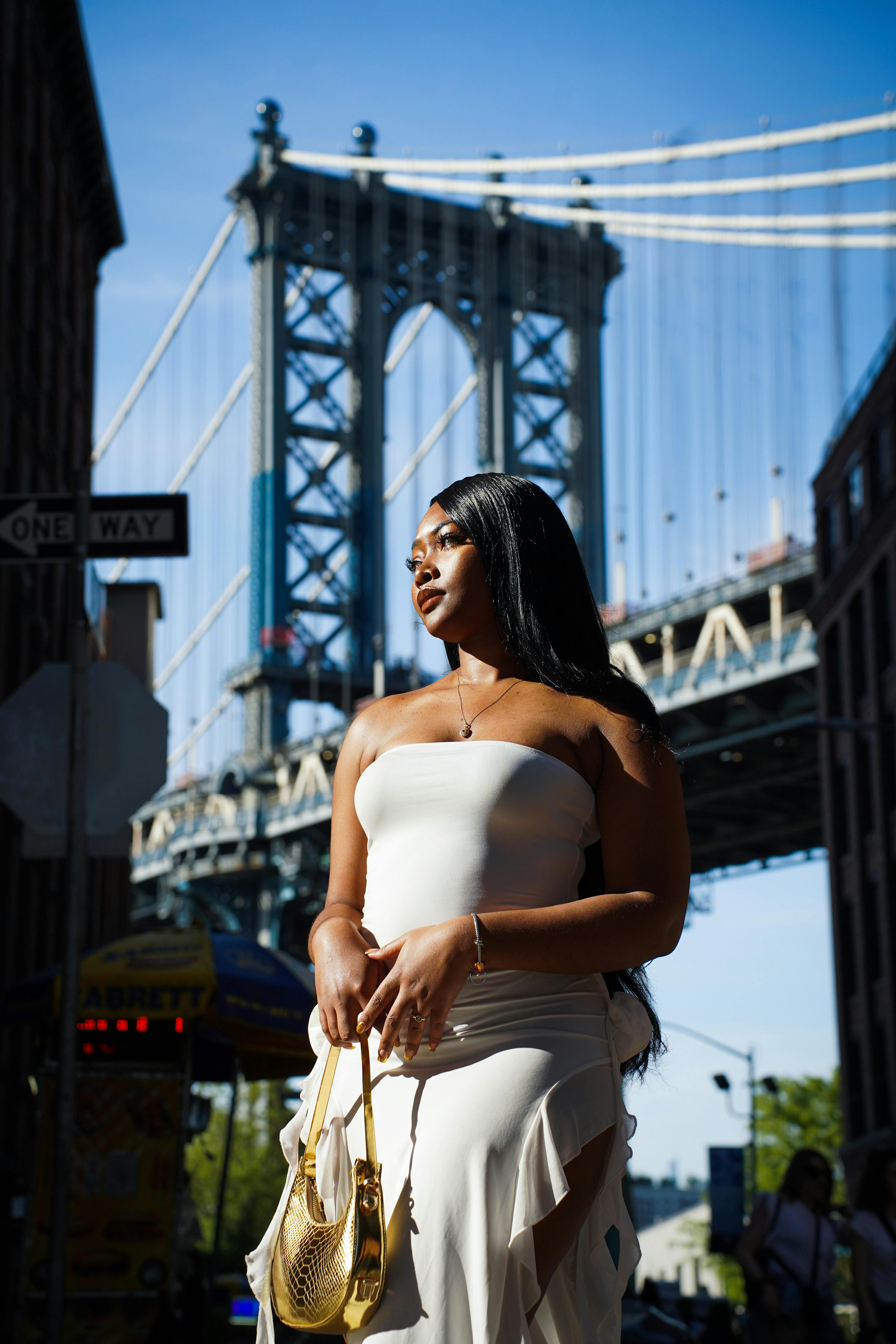 Woman Posing in Front of Golden Gate Bridge · Free Stock Photo