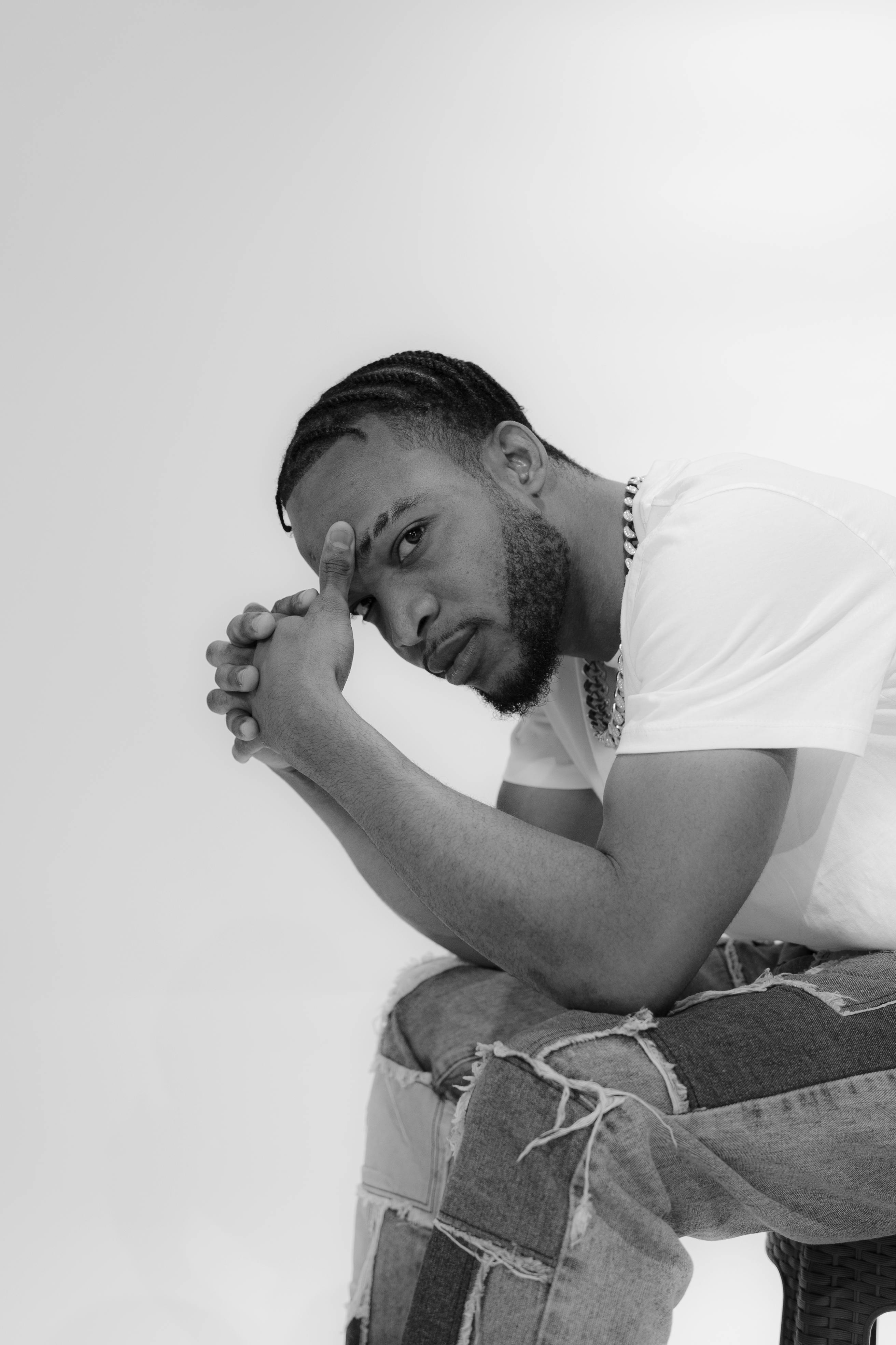 Man Standing on his Tip Toes in a Fashion Photoshoot · Free Stock Photo