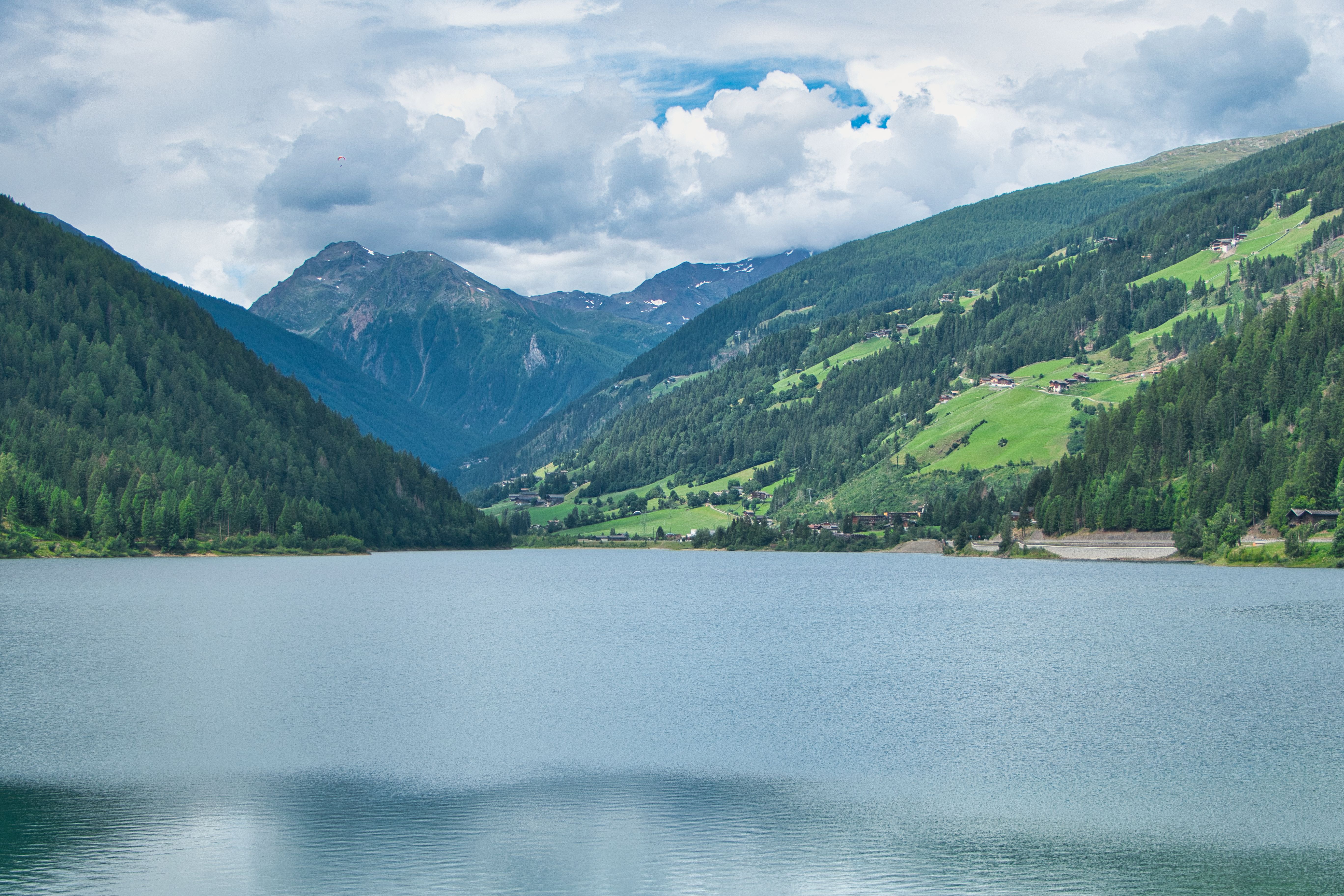 Lake in a Green Scenic Valley · Free Stock Photo