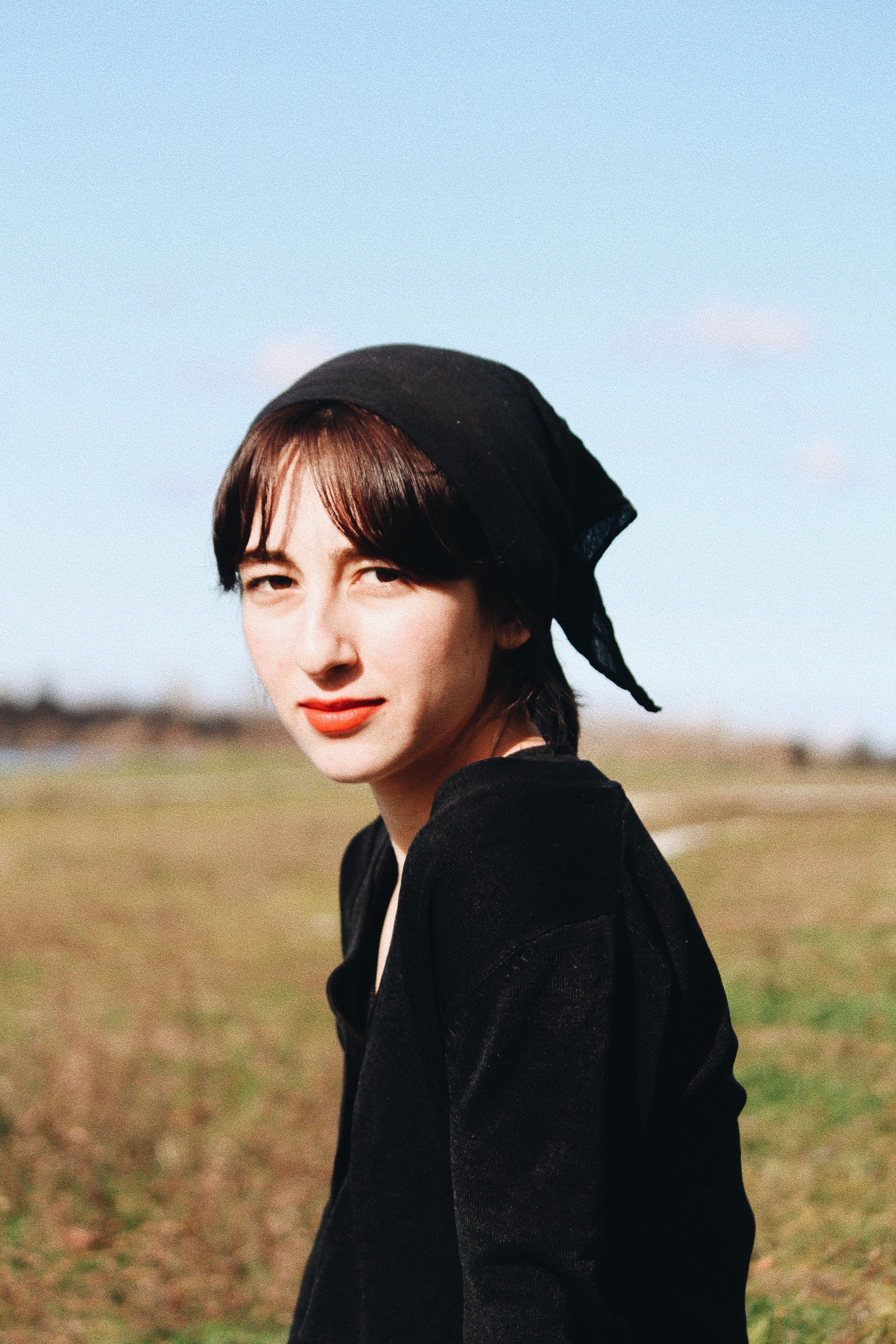 Woman in Black Headscarf · Free Stock Photo