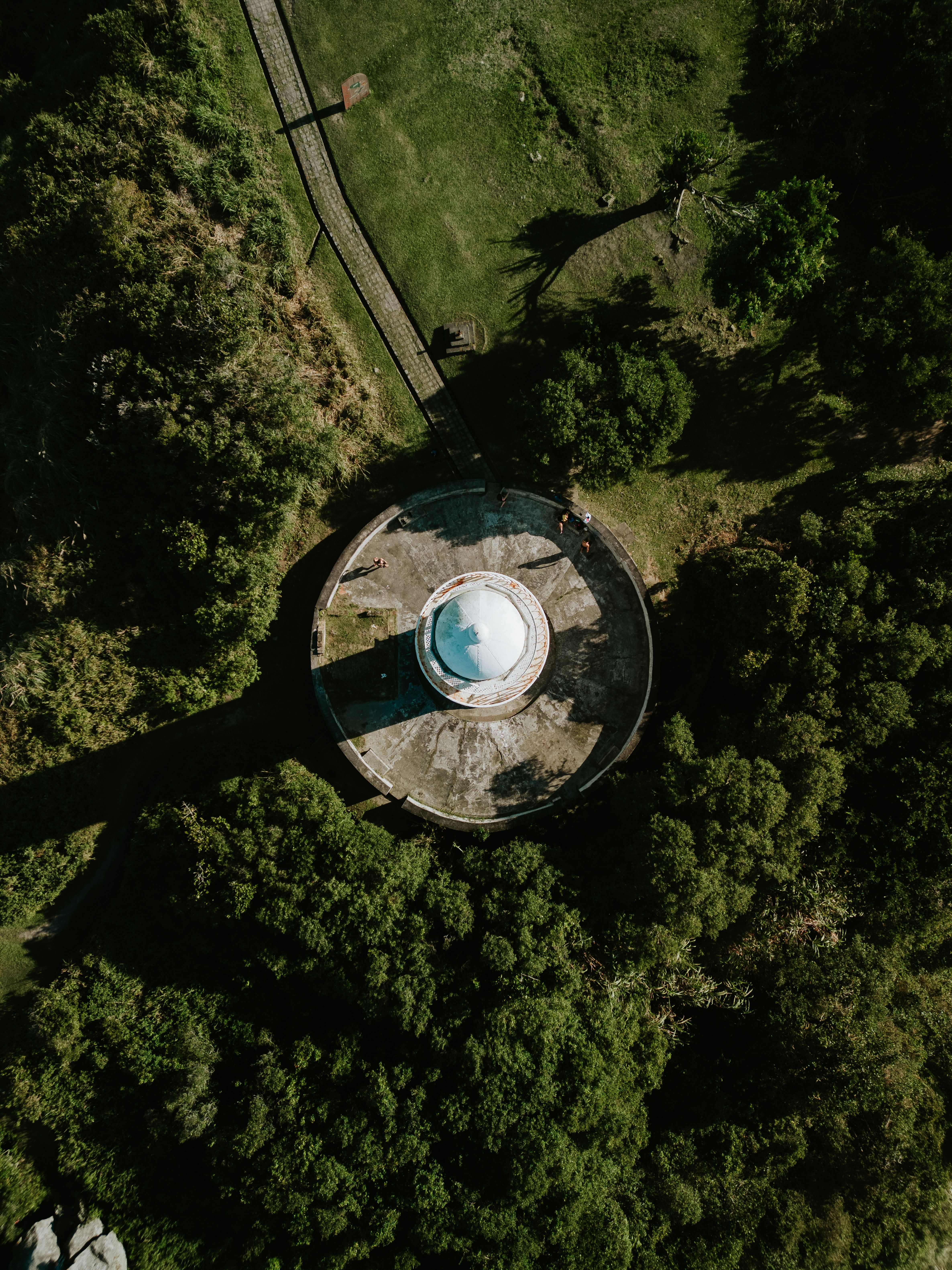 Birds Eye View of Building with Trees around · Free Stock Photo