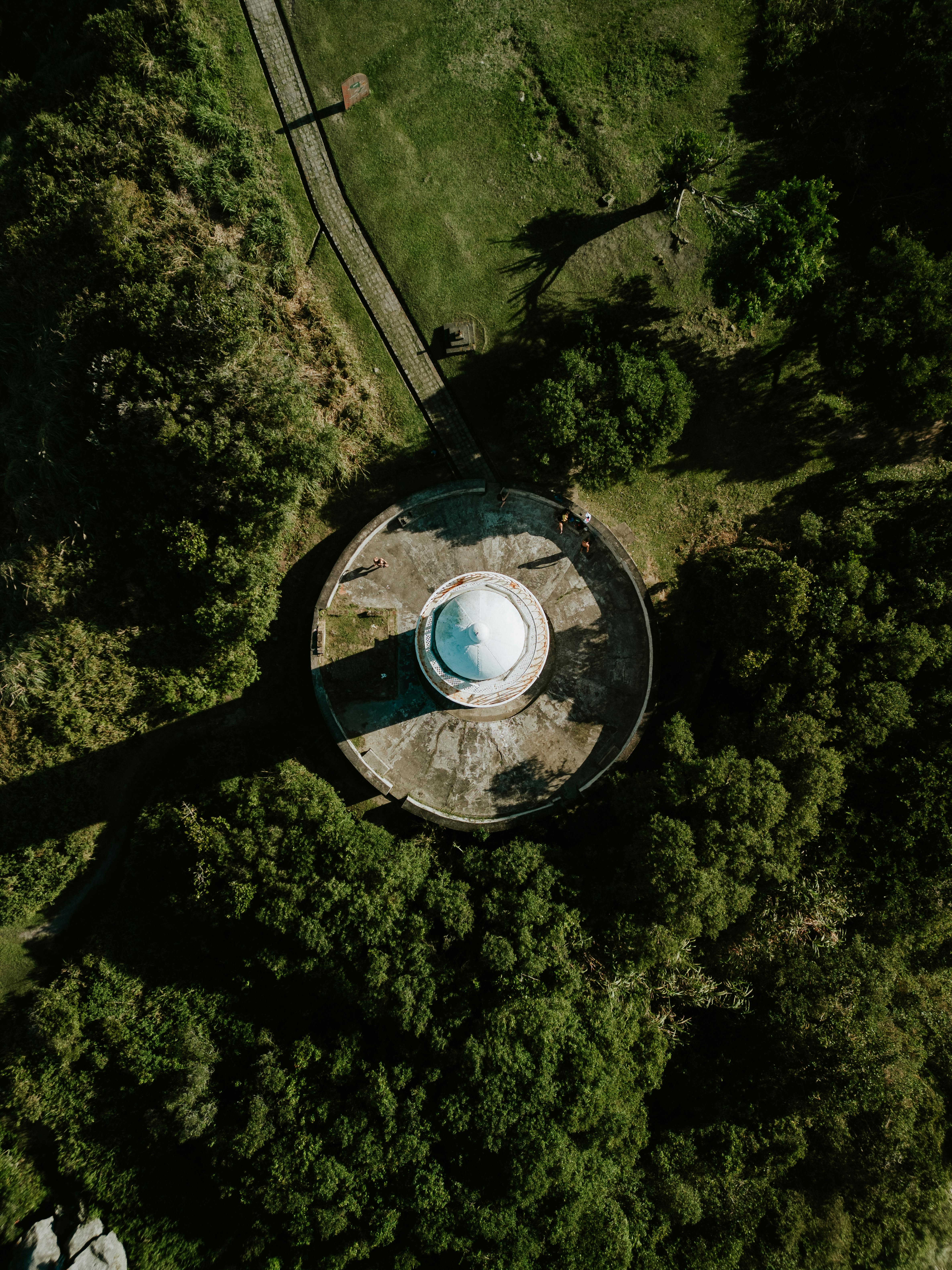 Birds Eye View of Building with Trees around · Free Stock Photo