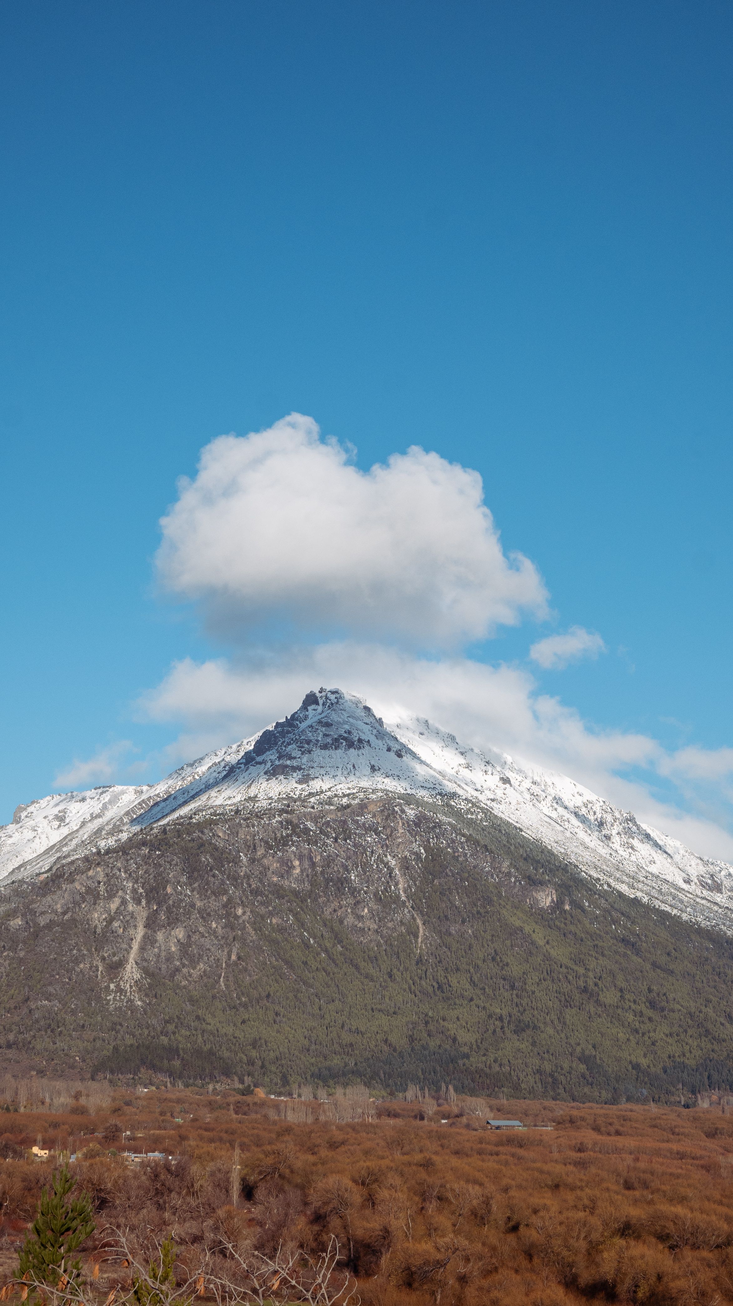 Snow Covered Volcano Mountain · Free Stock Photo