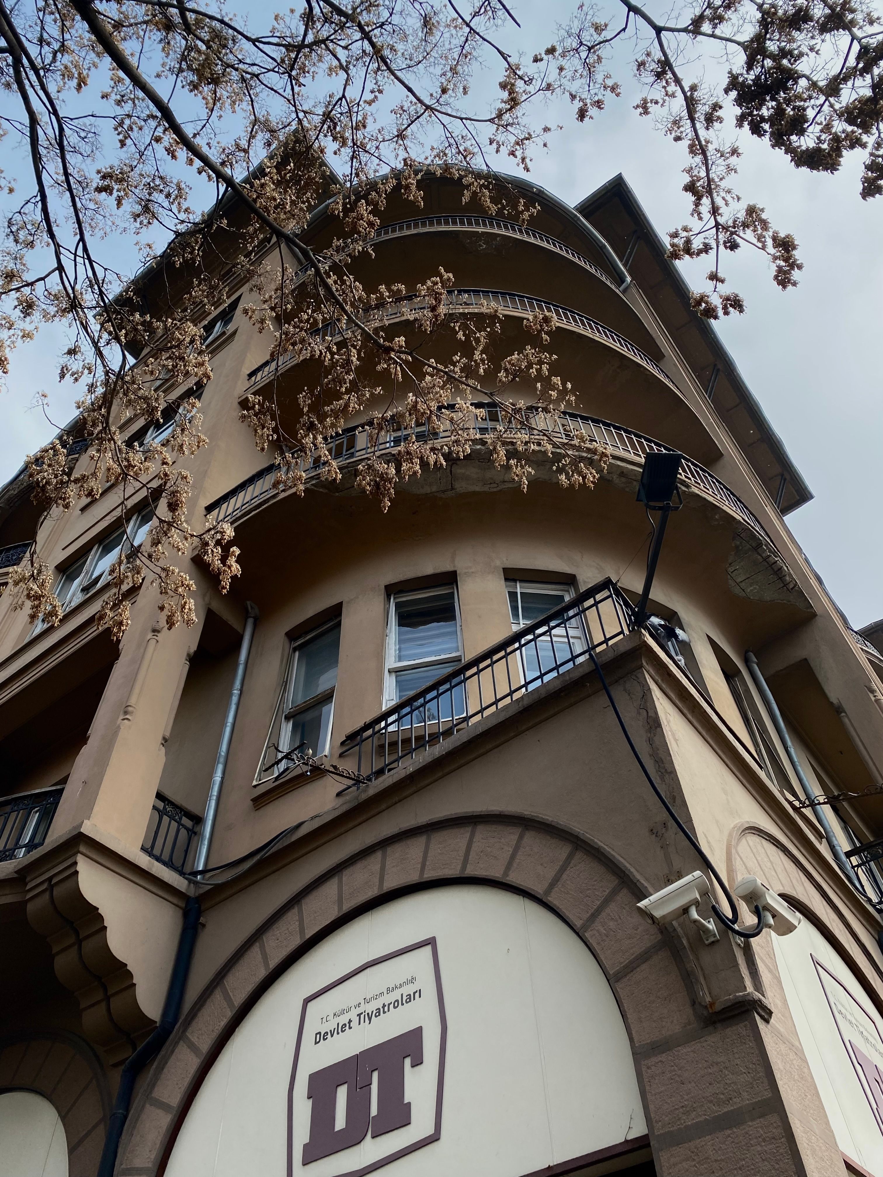 Semicircular Balconies on the Corner of an Apartment Building · Free ...