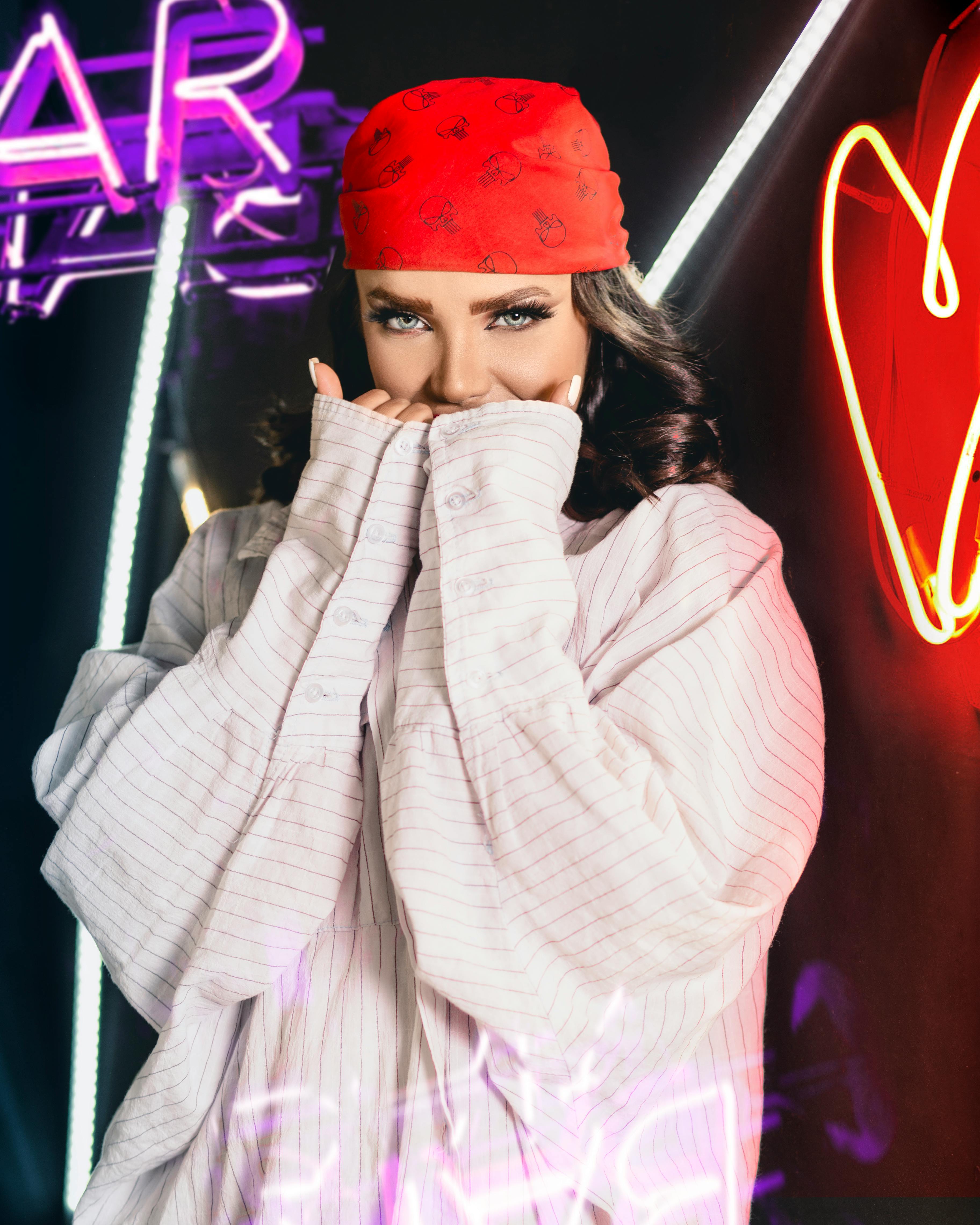 Portrait of Brunette Woman in Buff · Free Stock Photo