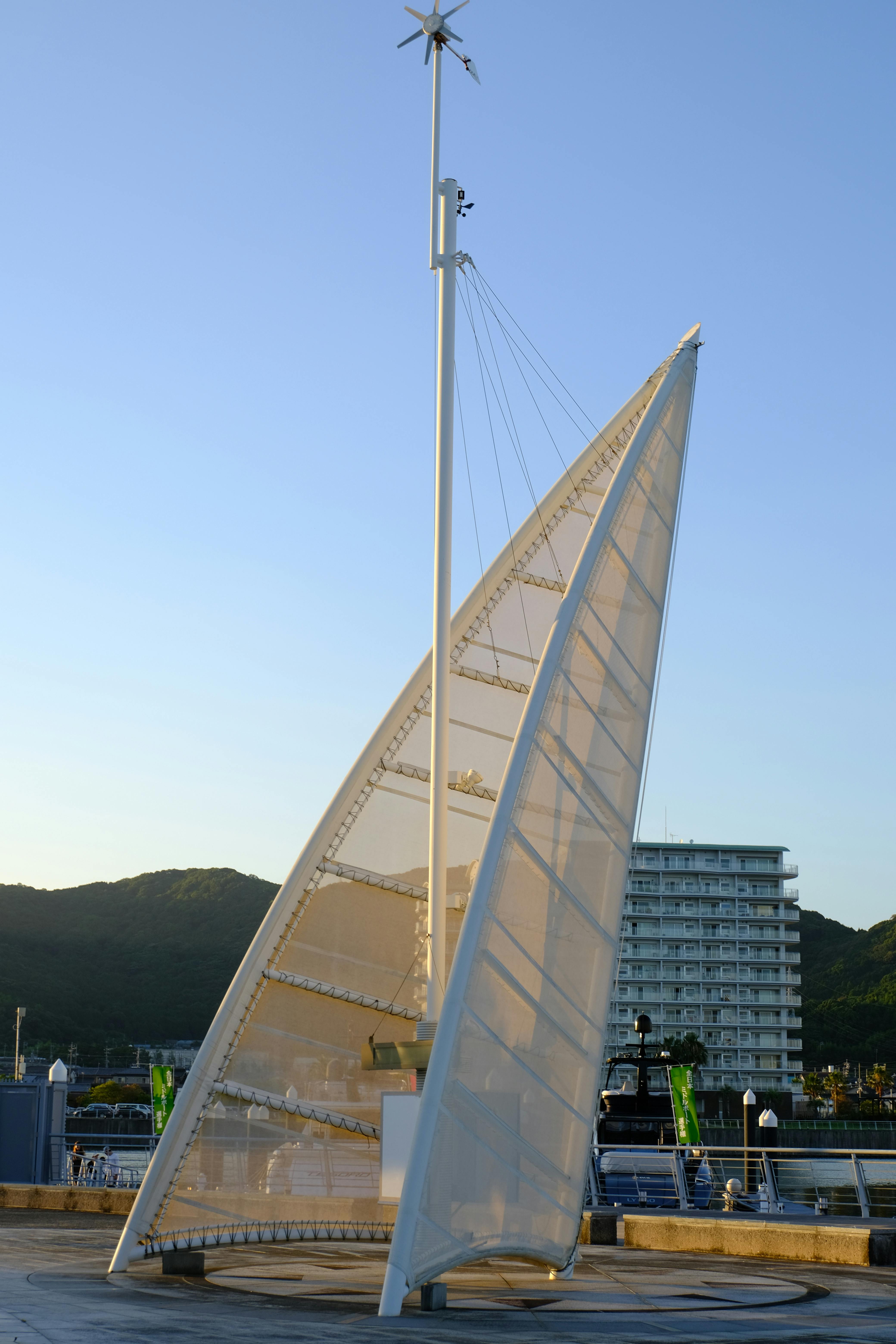 Mast of Anemometer in the Aichi Laguna Marina · Free Stock Photo