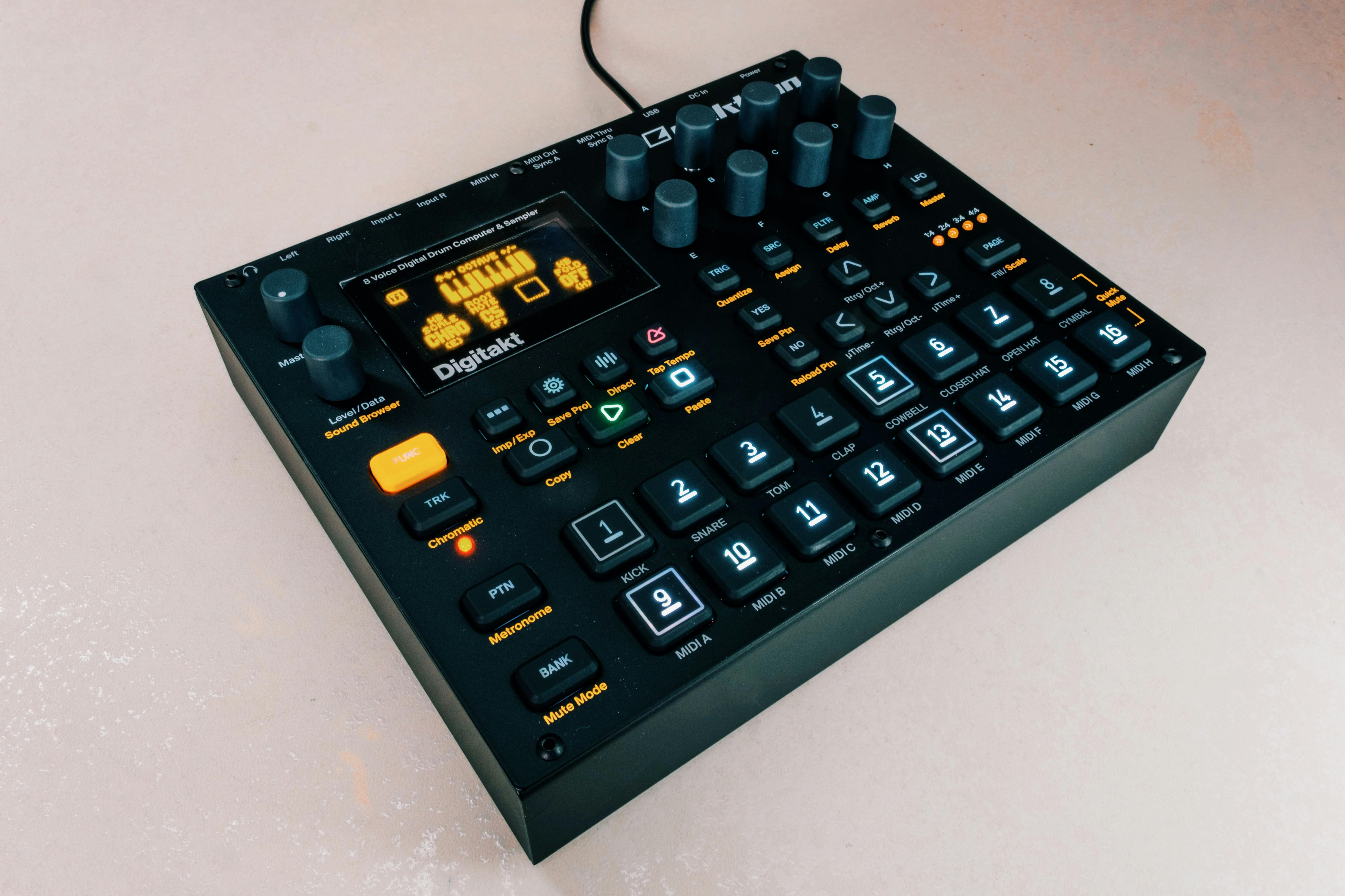 Digitakt, a Drum Machine and Sampler · Free Stock Photo