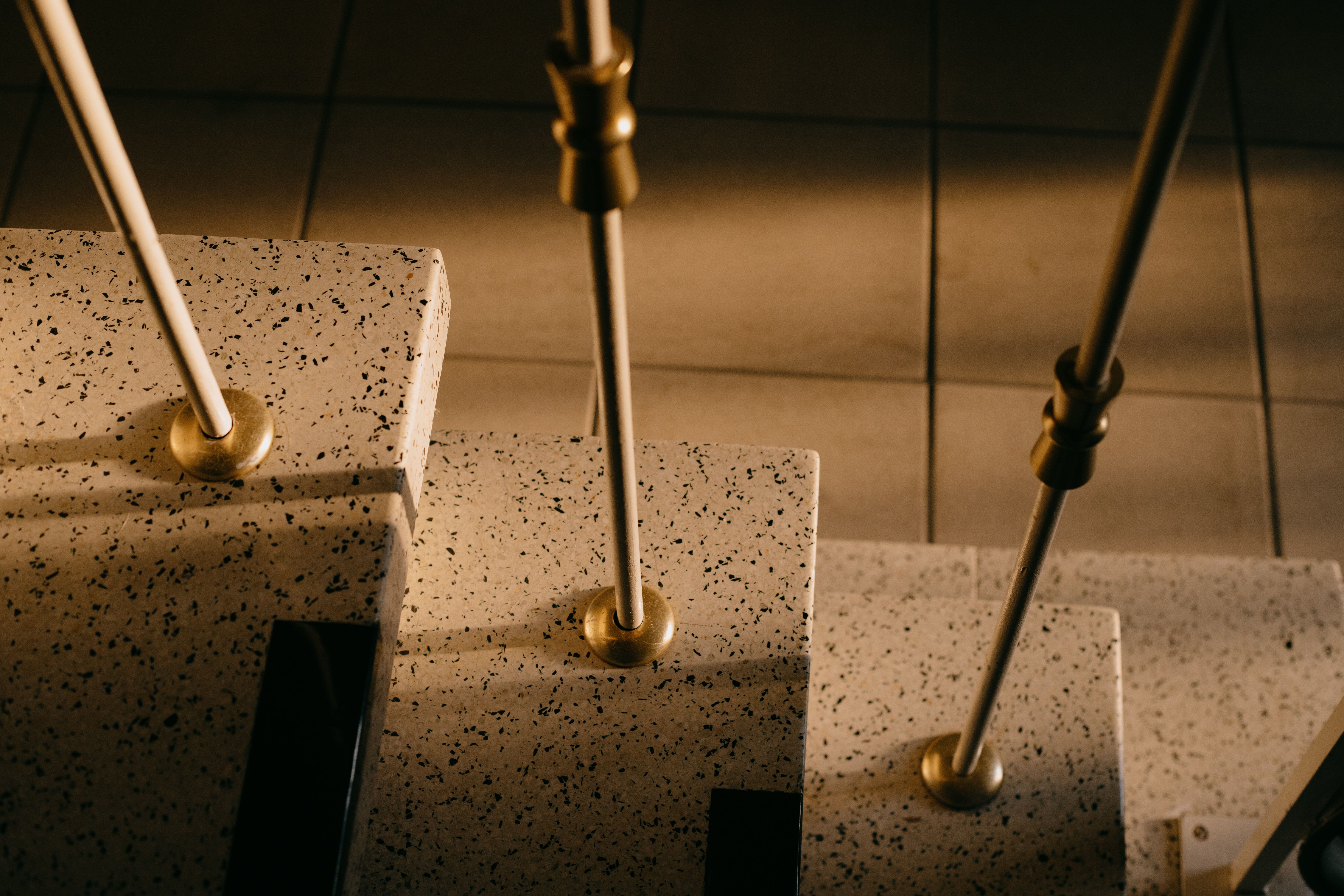 Marble Steps and Steel Handrail · Free Stock Photo