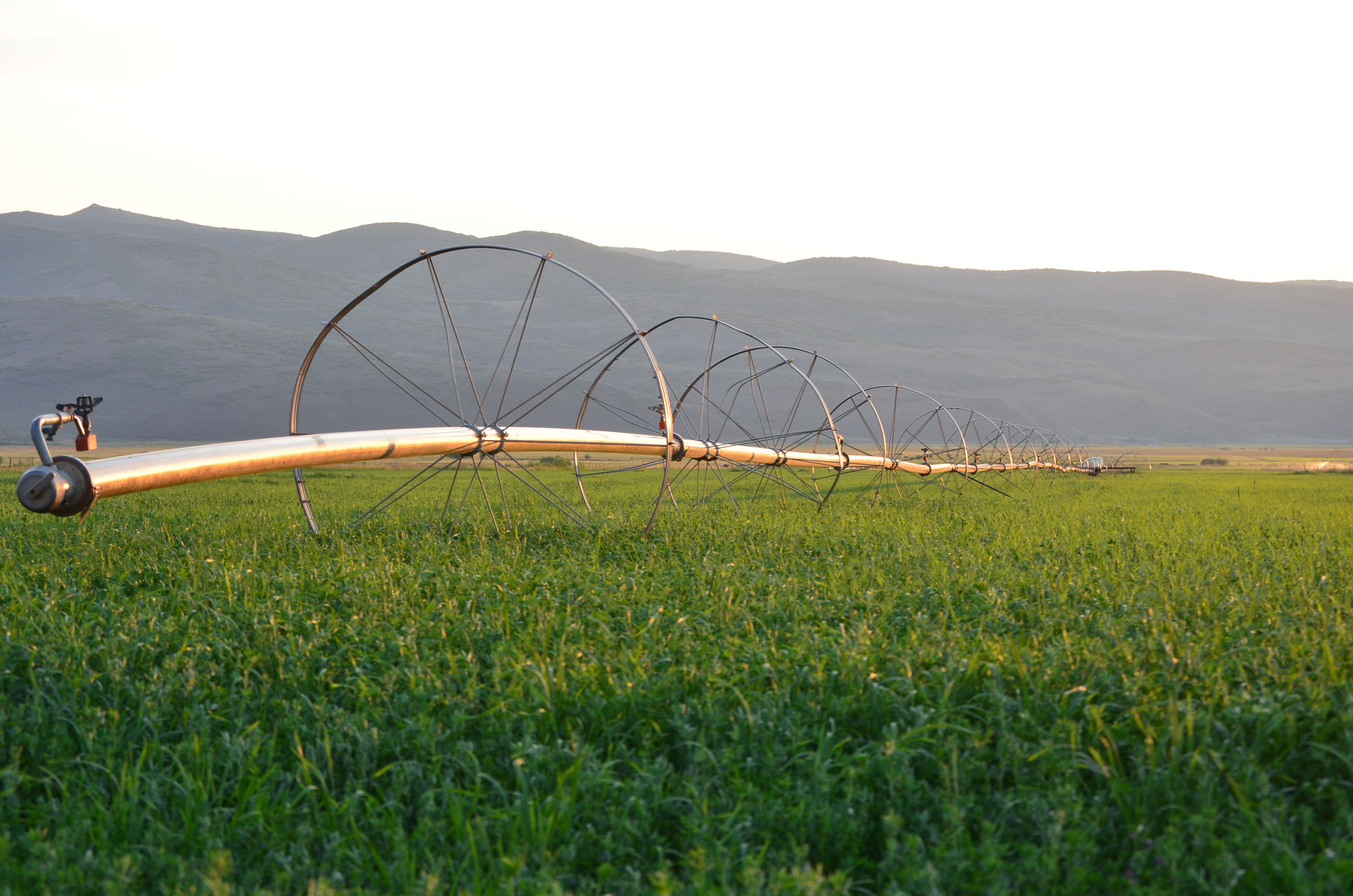 Irrigation System on Field · Free Stock Photo
